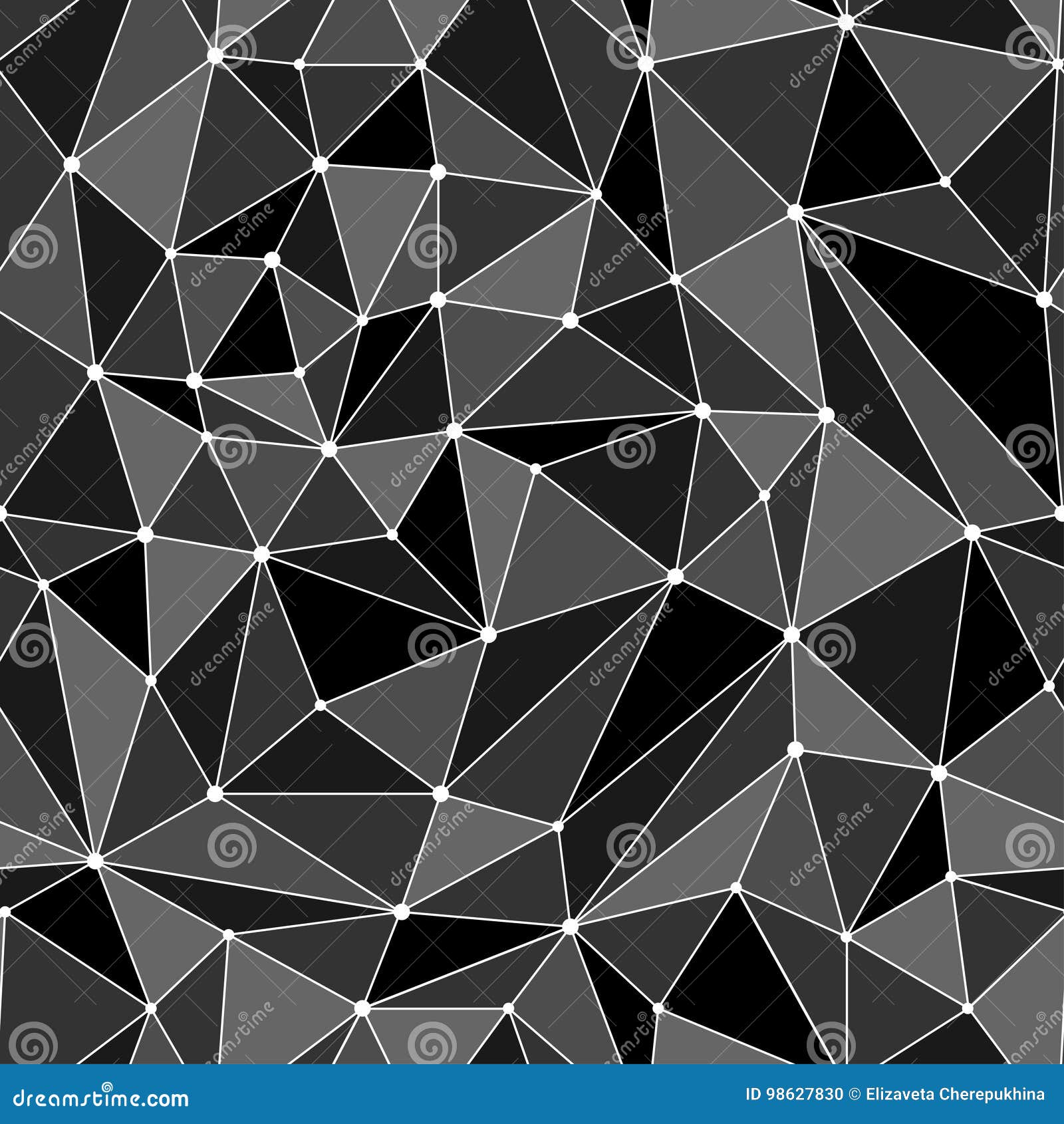 Polygonal Abstract Geometric Seamless Pattern. Stock Vector ...