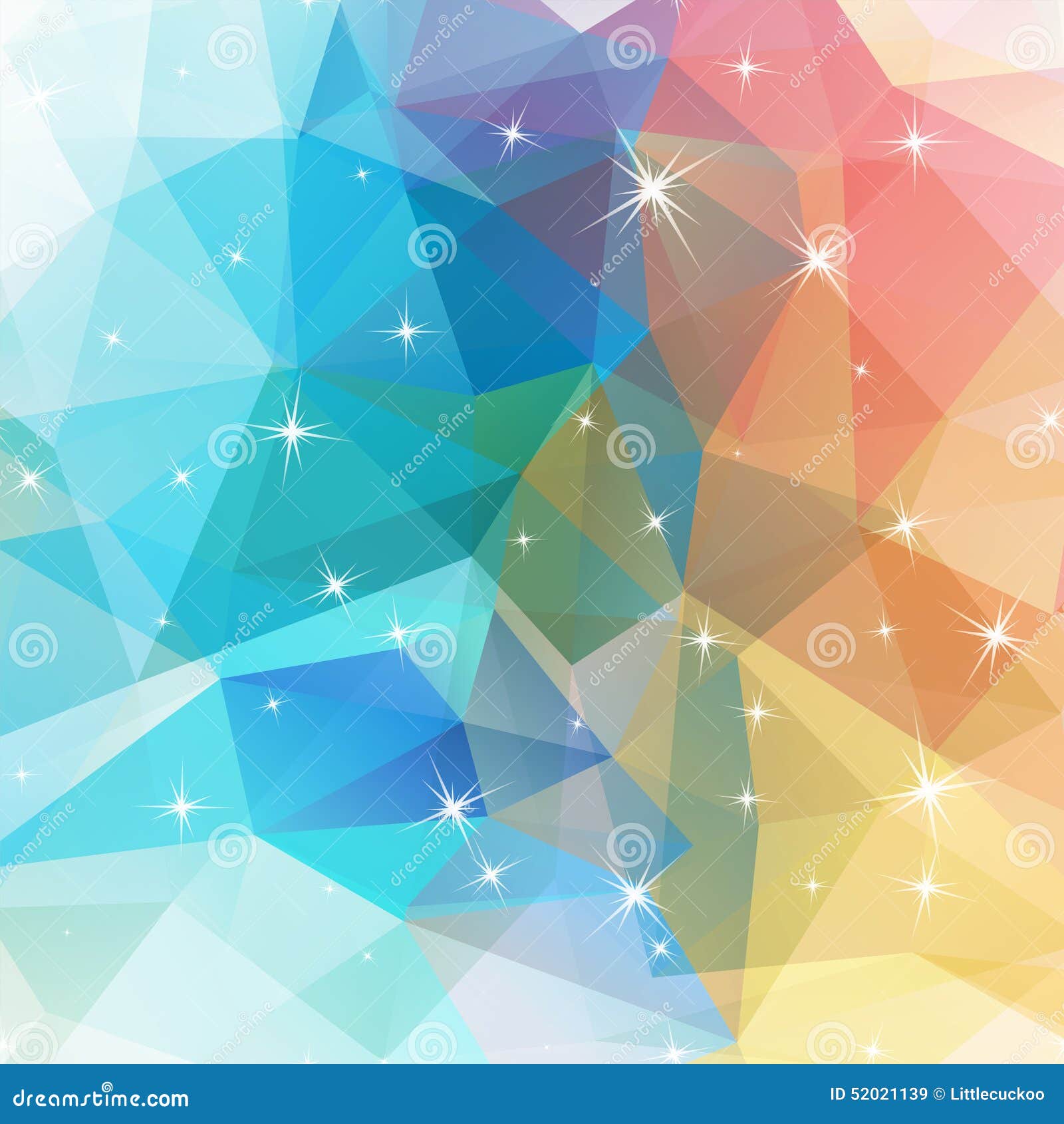 Polygonal Abstract Geometry Background with Shiny Elements Stock Vector ...