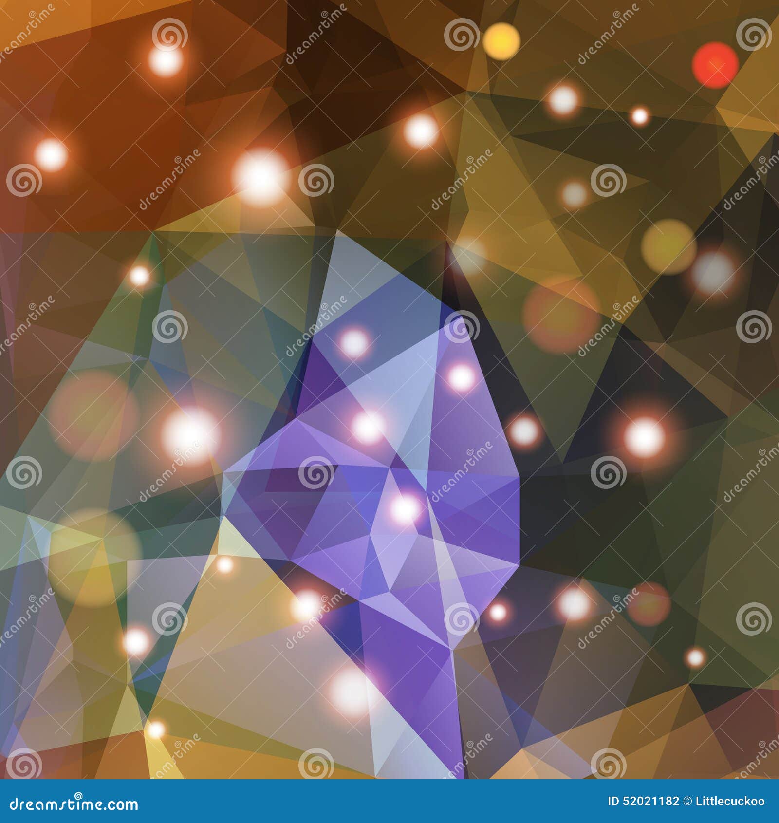 Polygonal Abstract Geometry Background with Shiny Elements Stock Vector ...
