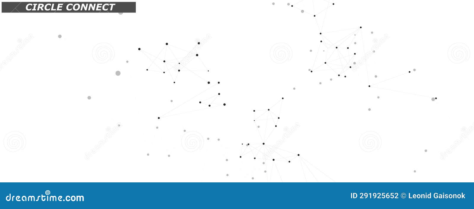 Polygonal Abstract Shapes. Geometric Connect Space. Vector Connected ...