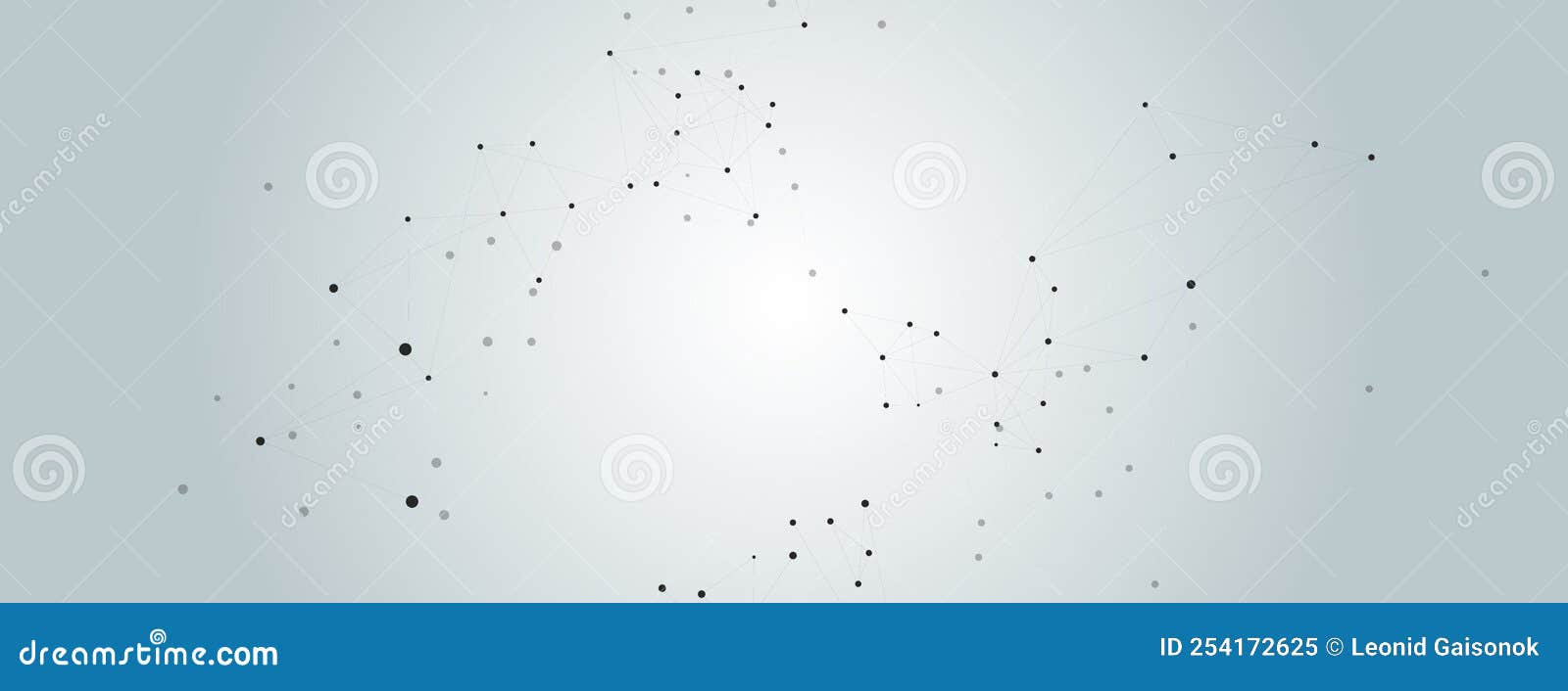 Polygonal Abstract Shapes. Vector Connection Structure. Connected Dots ...