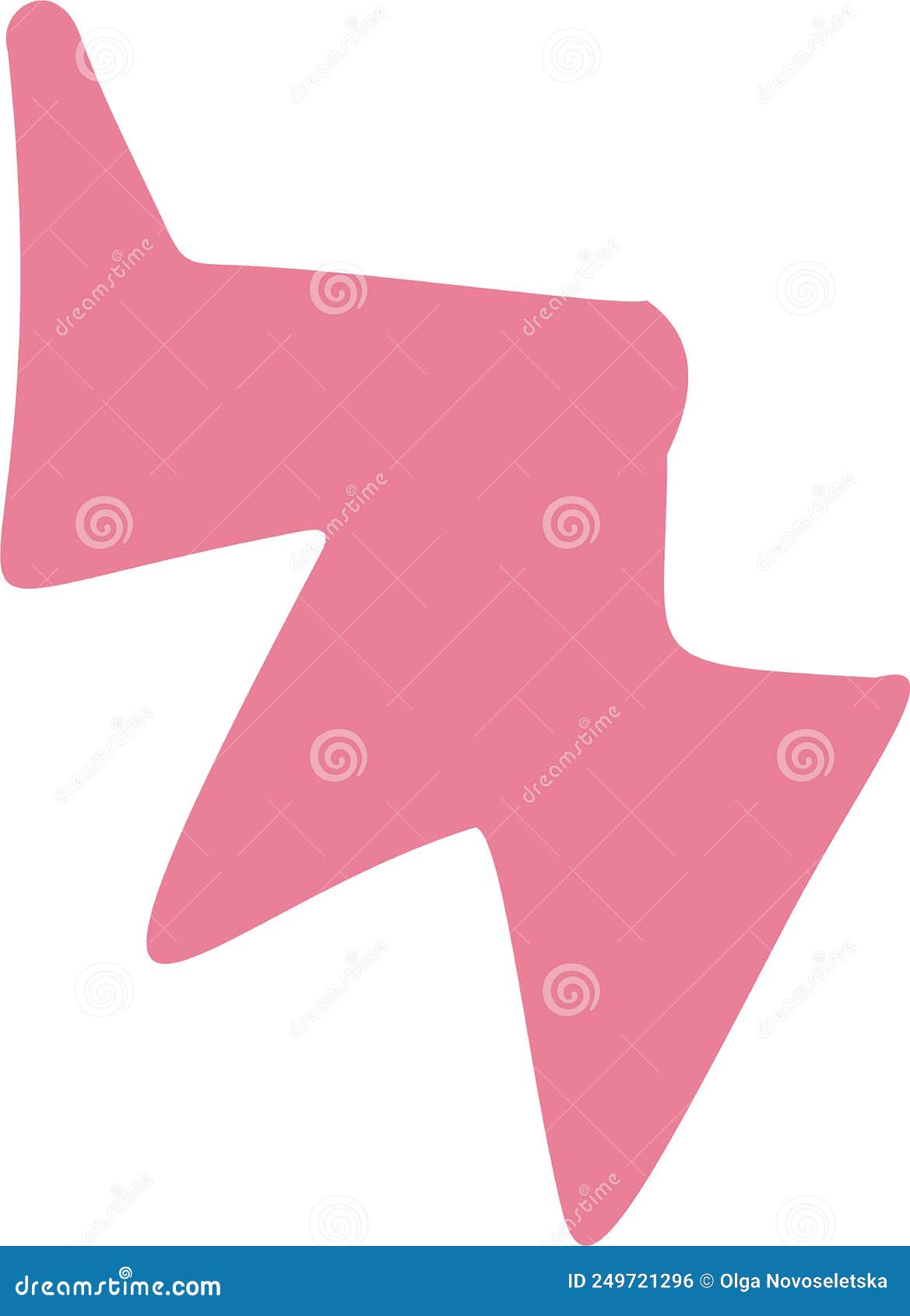 Polygonal Angular Geometric Shape. Irregular Handdrawn Freeform Stock ...