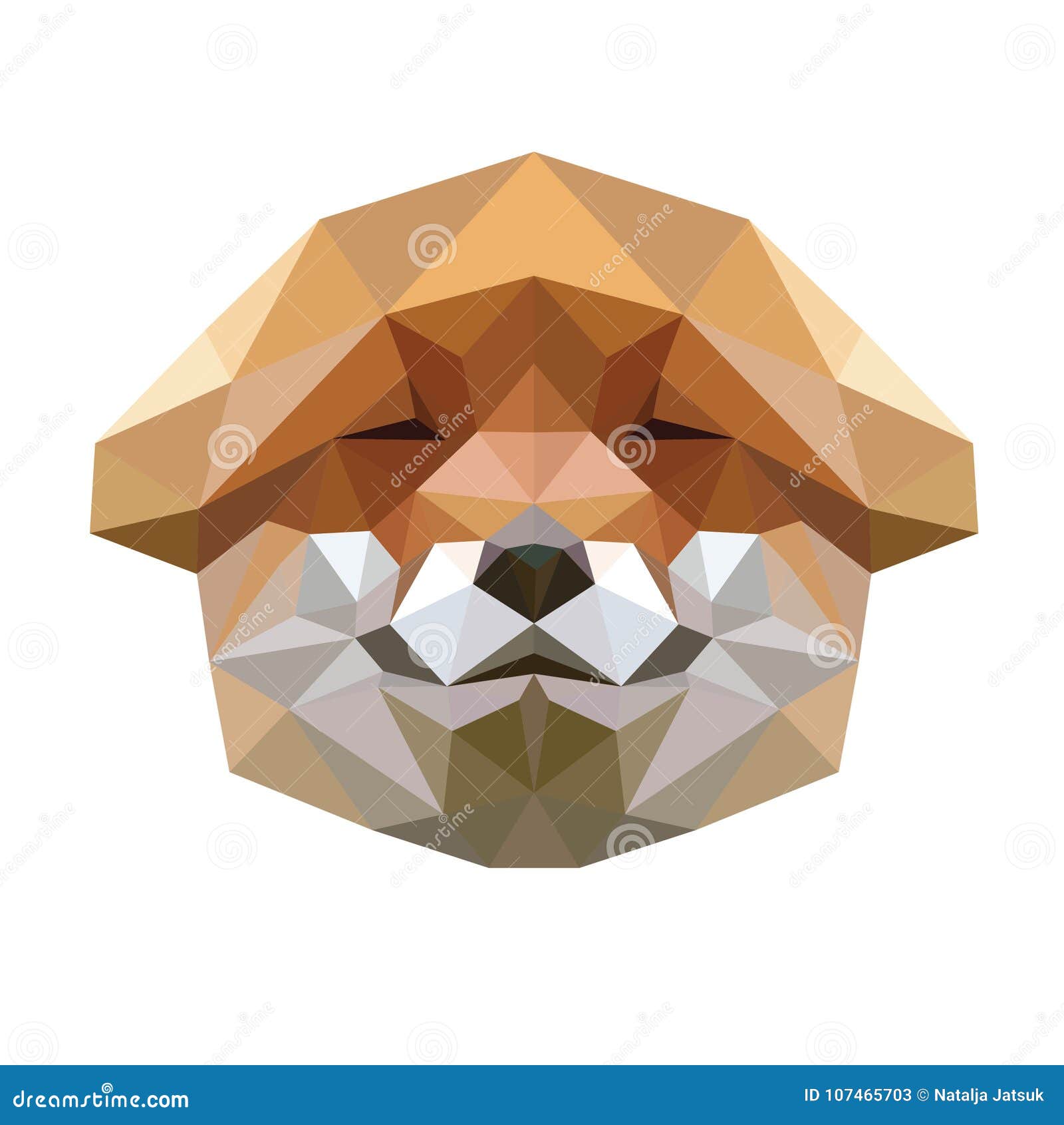 Polygonal animal fox head. stock vector. Illustration of sign - 107465703 Polygonal animal fox head. stock vector. Illustration of sign - 107465703