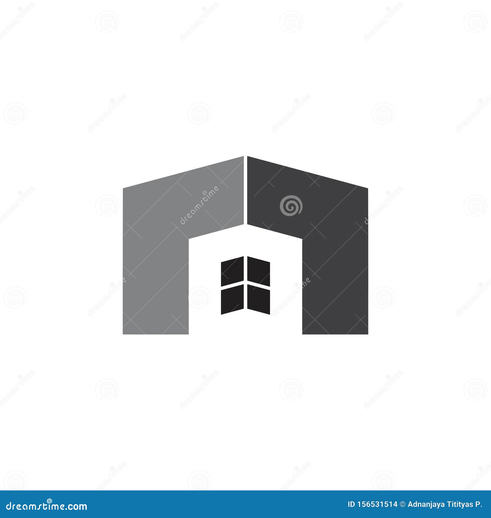 Polygonal Arrow Home Shape Logo Vector Stock Vector - Illustration of ...