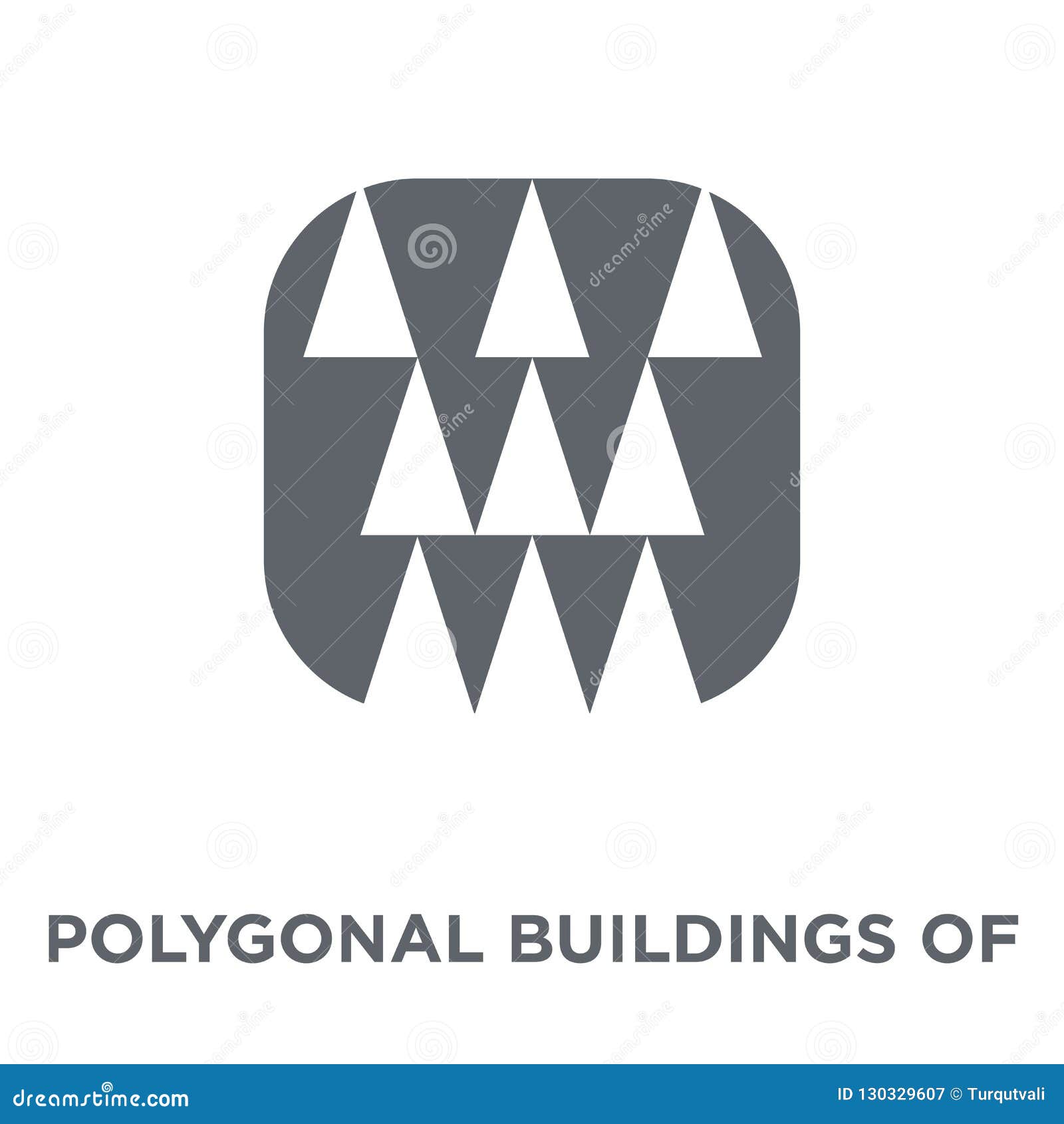 Polygonal Buildings of Small Triangles Icon from Geometry Collection ...
