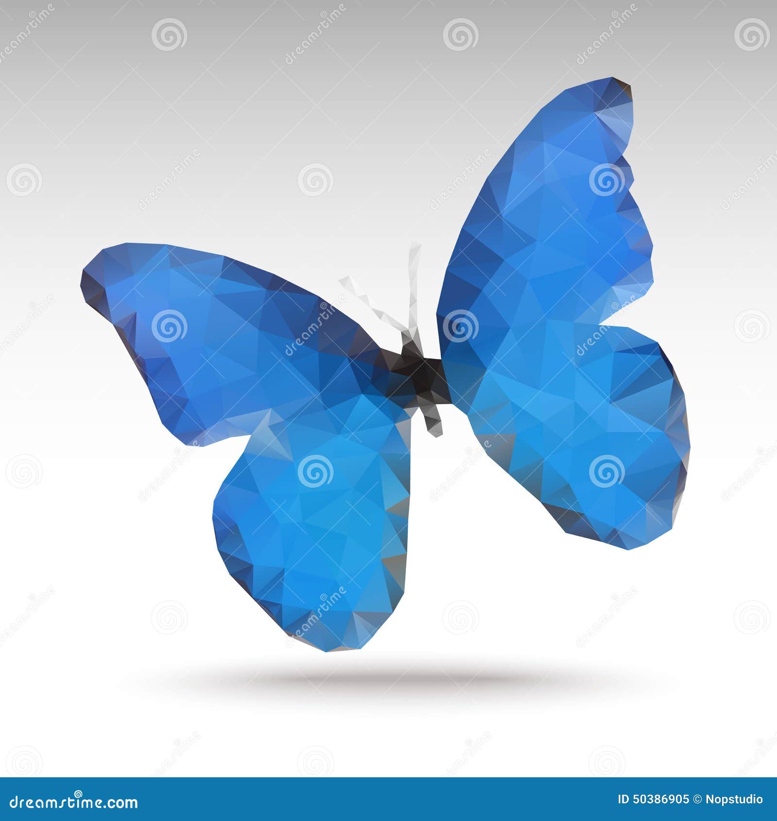 Polygonal butterfly stock vector. Illustration of design - 50386905