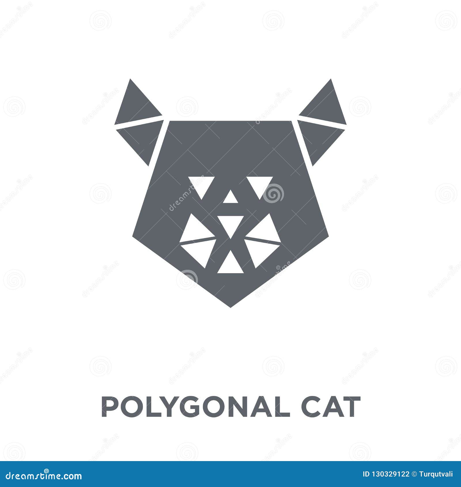 Polygonal Cat Icon from Geometry Collection. Stock Vector ...