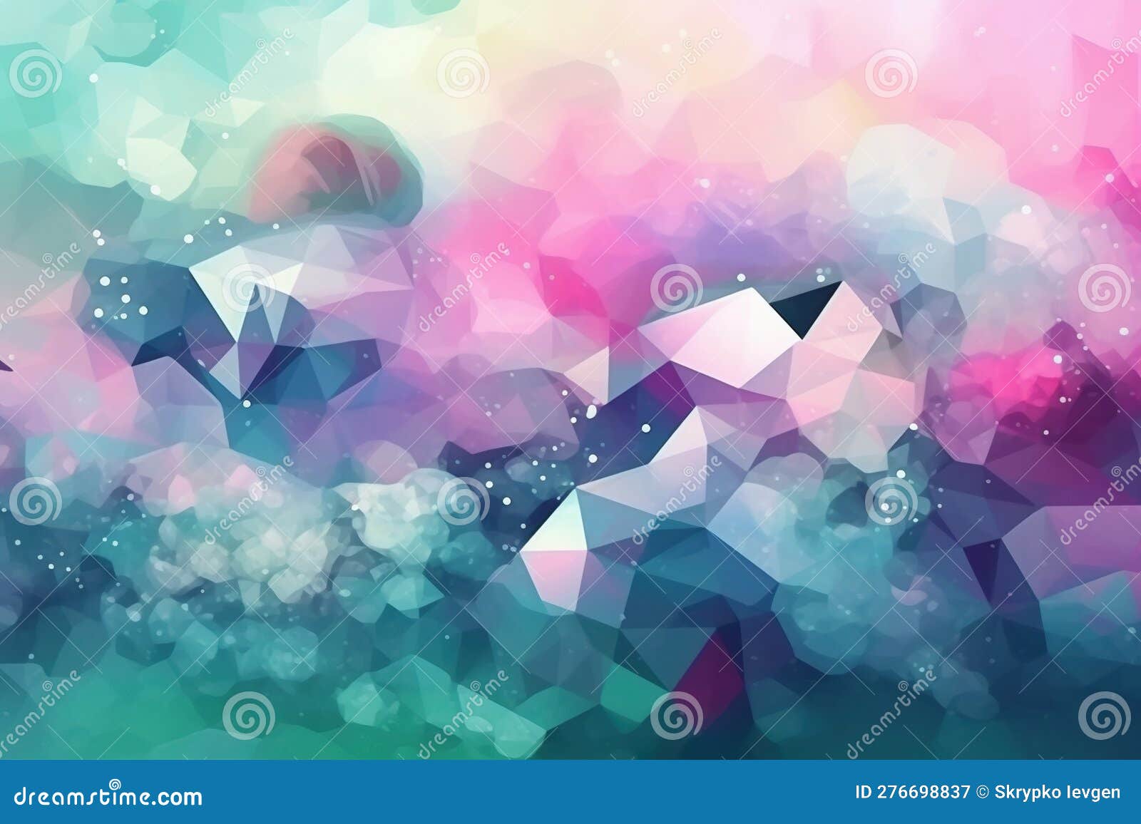 Polygonal Color Paint Background Stock Illustration - Illustration of ...