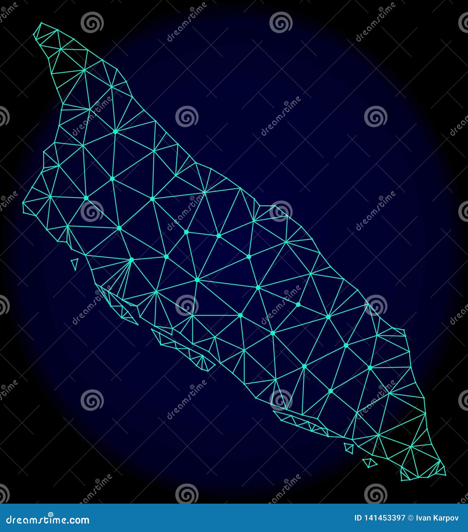Vector Map Of Aruba. High Detailed Country Map With Division, Cities ...