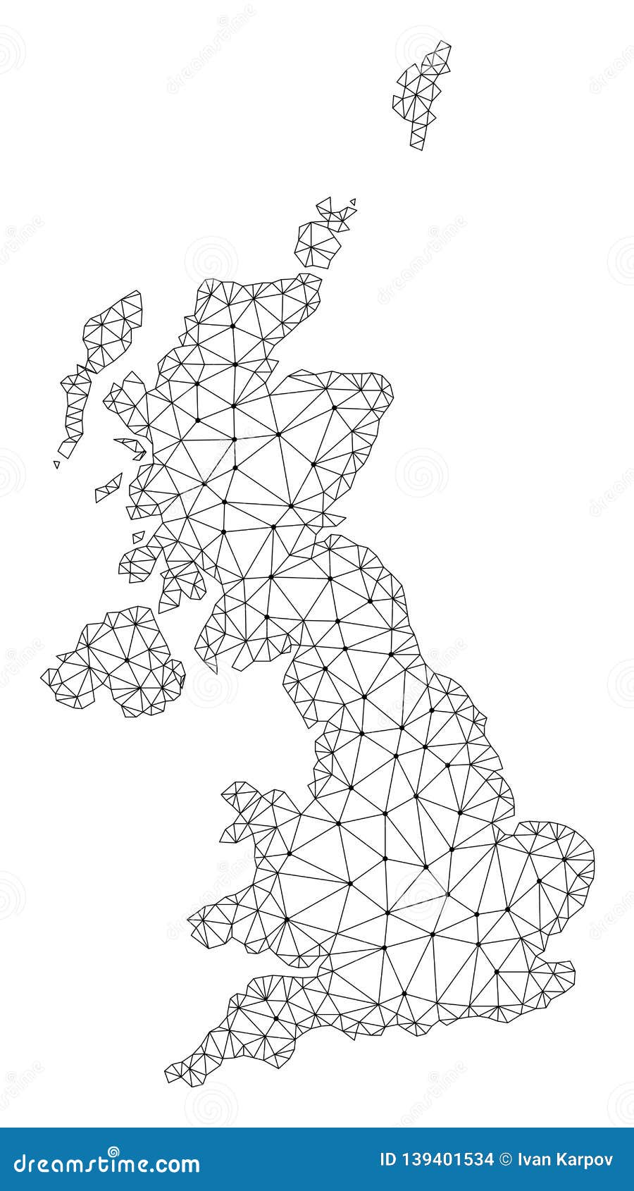 Polygonal 2D Mesh Vector Map of United Kingdom Stock Vector ... Polygonal 2D Mesh Vector Map of United Kingdom Stock Vector ...