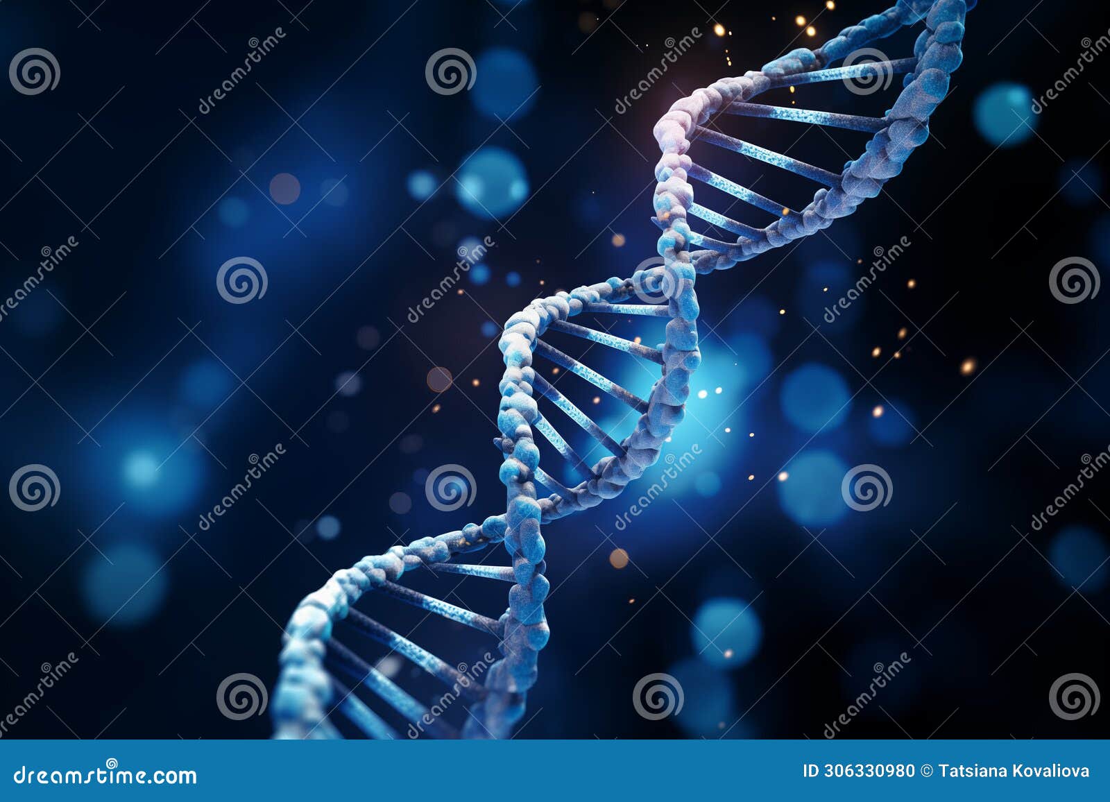 Polygonal DNA Concept, Digital Sequence, Code Structure with Glow on ...