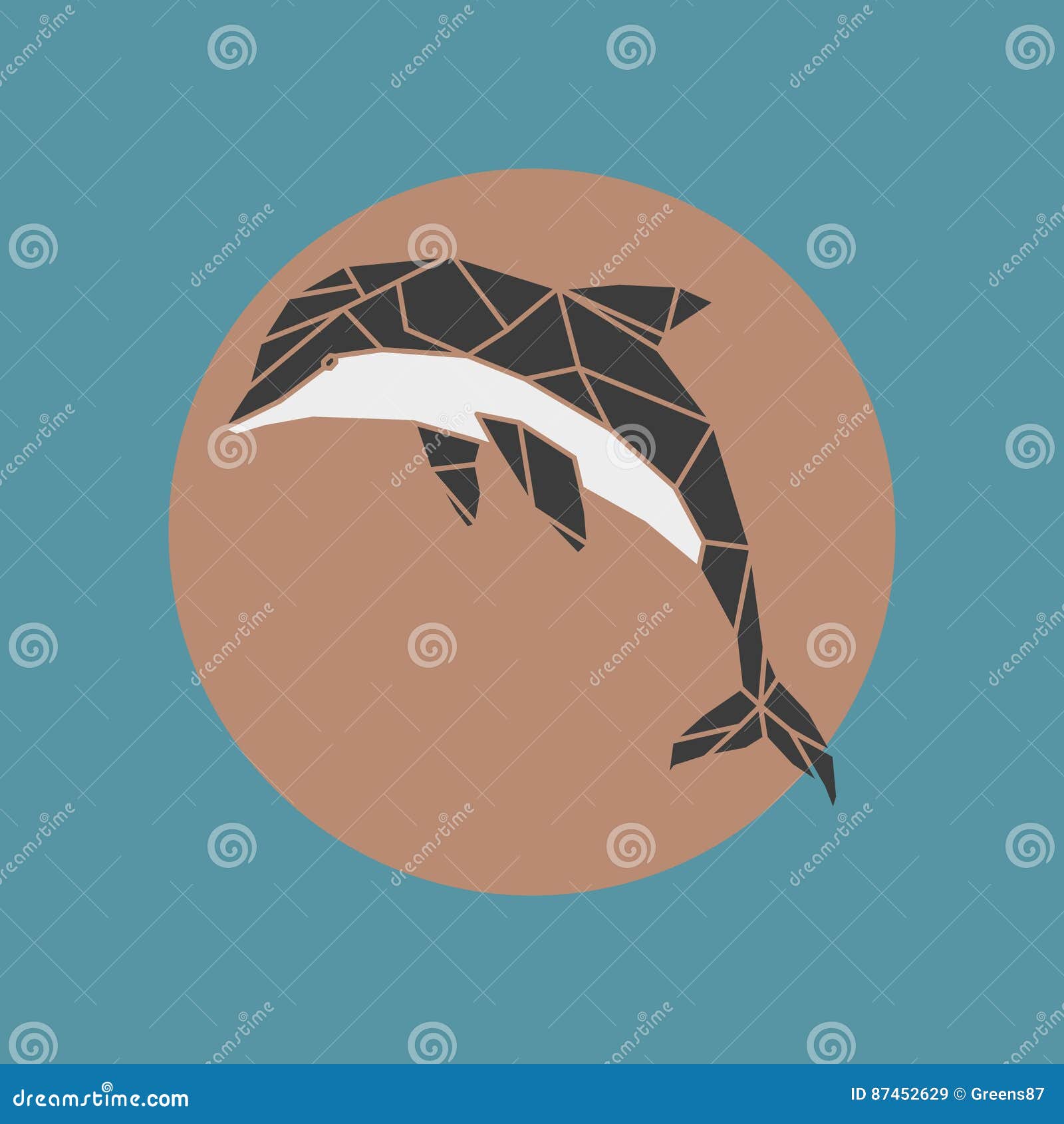 Dolphin Icon In Cartoon Style Isolated On White Background. Sea Animals ...