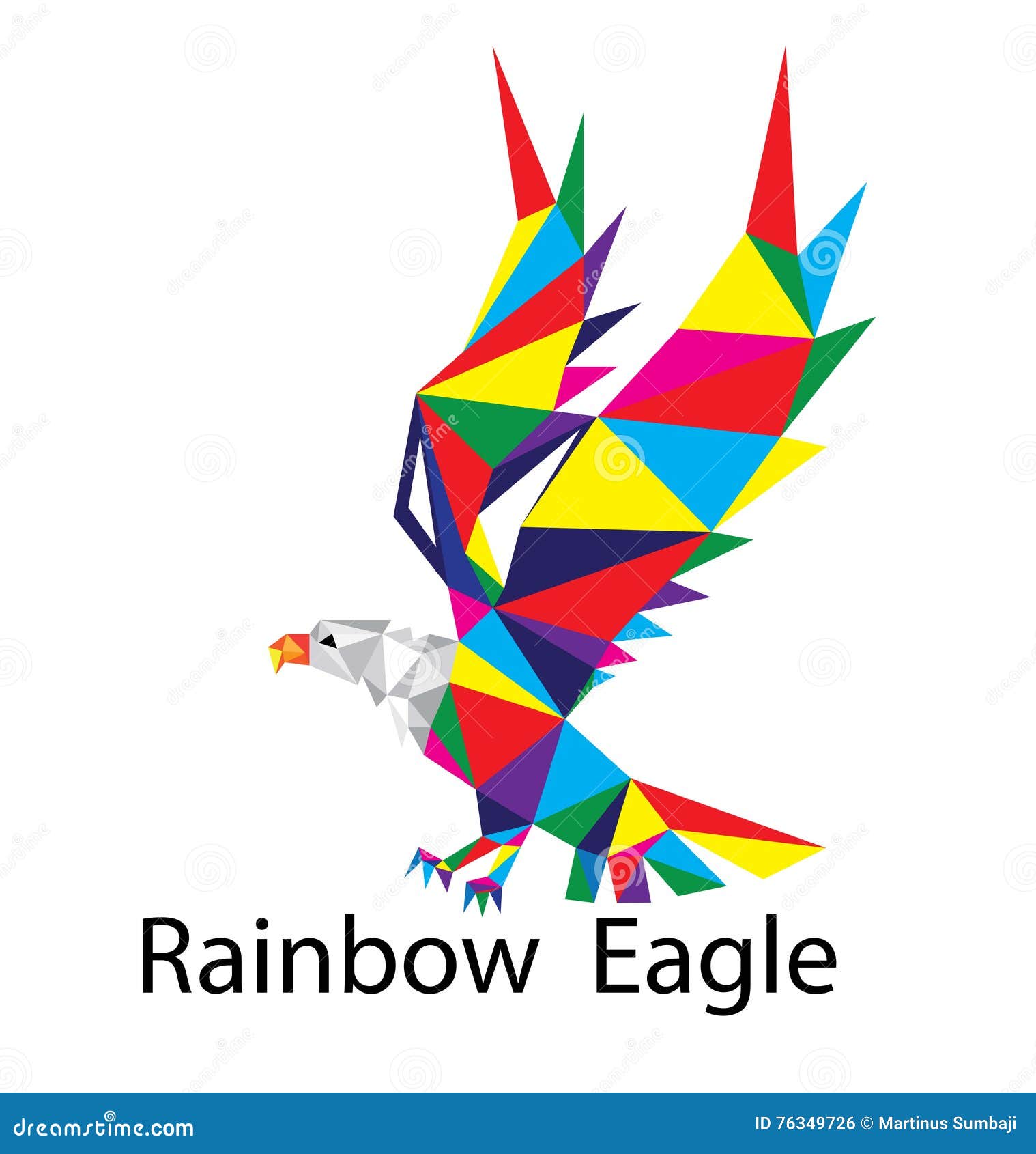 Polygonal Eagle Flying Logo Stock Vector - Illustration of modern ... Polygonal Eagle Flying Logo Stock Vector - Illustration of modern ...
