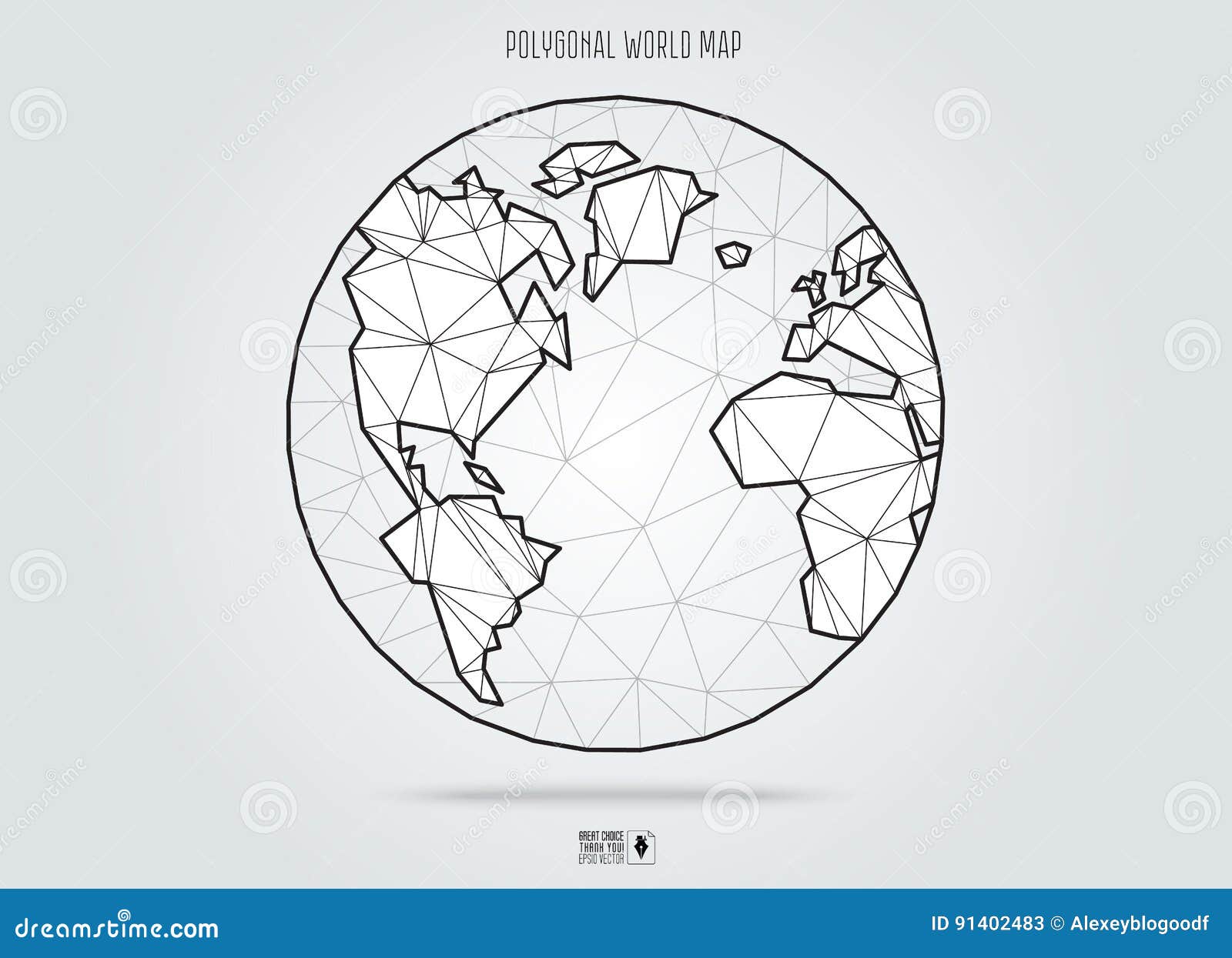Polygonal Earth Planet. Low Poly Design. Vector Illustration. Stock ...