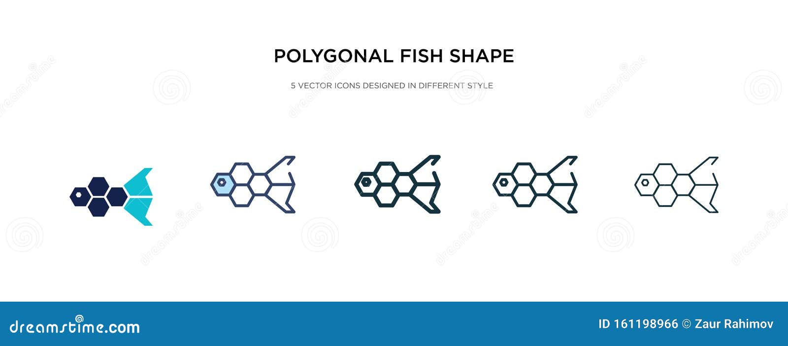 Polygonal Fish Shape Of Small Triangles Icon On White Background ...