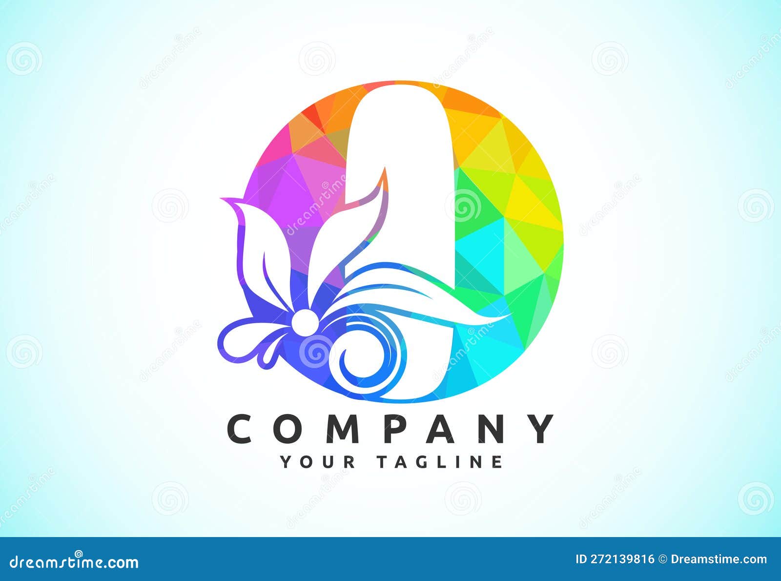 Polygonal Floral Letter O. Low Poly Style Alphabet with Botanical ...