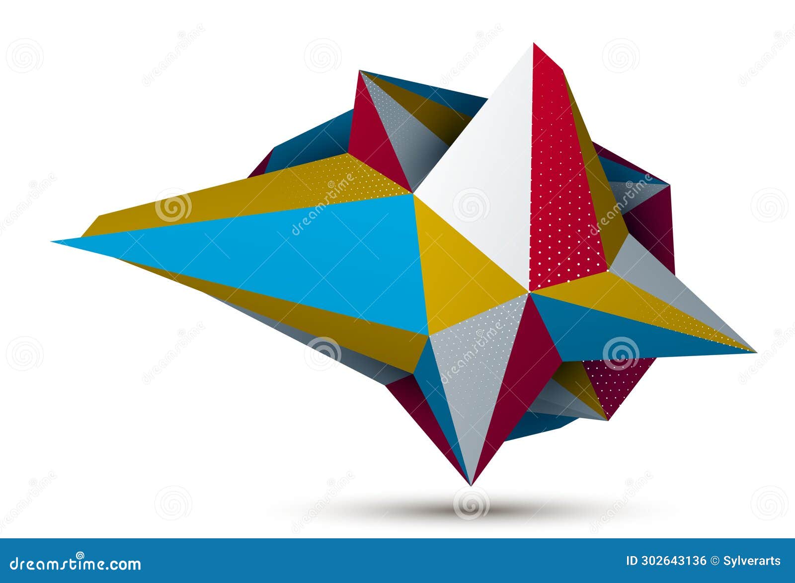Polygonal Form Vector Abstract Design, Modern Futuristic Shape AI ...