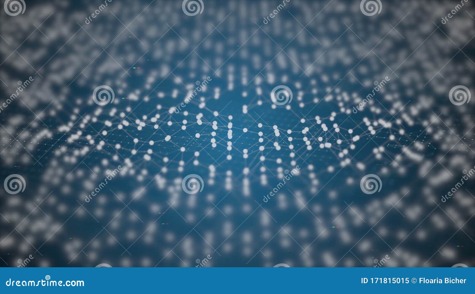 Polygonal Formation of Connected Dots and Lines Moving Randomly Up and ...