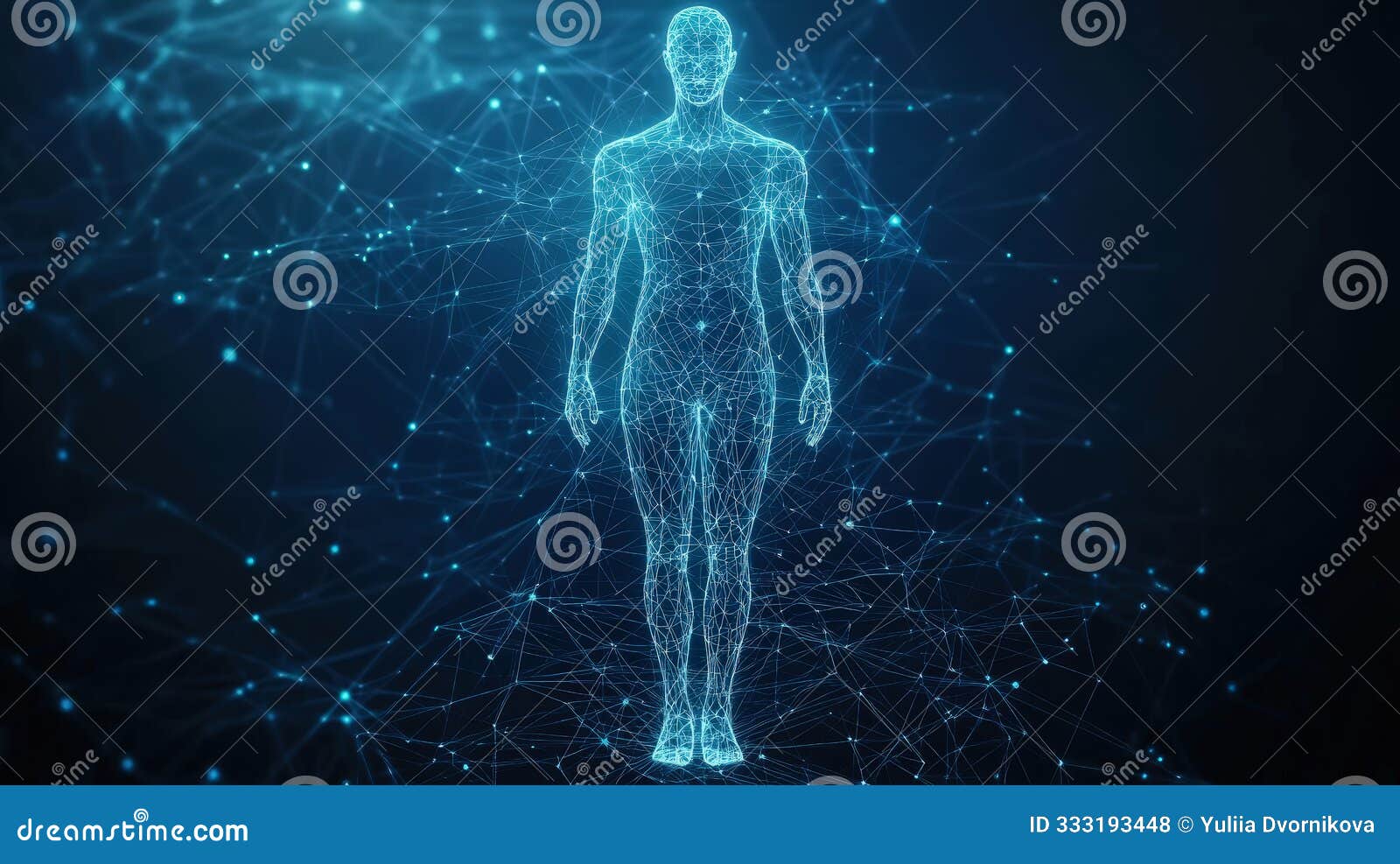 Polygonal Futuristic Mesh with Human Body Model. Artificial ... Polygonal Futuristic Mesh with Human Body Model. Artificial ...