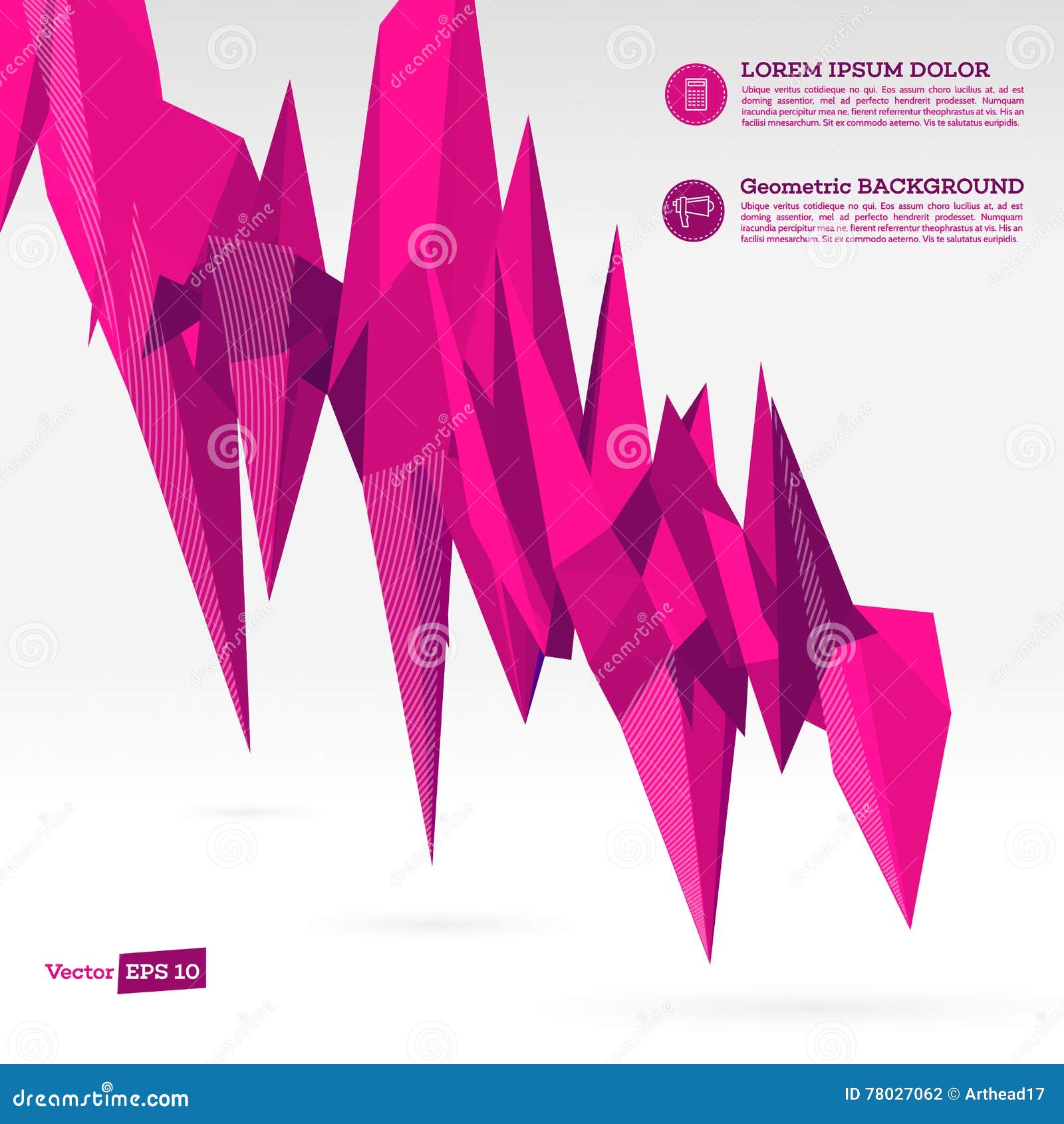 Polygonal Geometric Abstraction Stock Vector - Illustration of ...