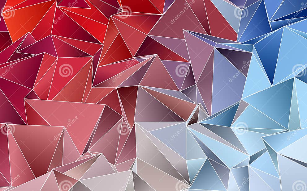 Polygonal Geometrical Texture, 3D Stock Illustration - Illustration of ...