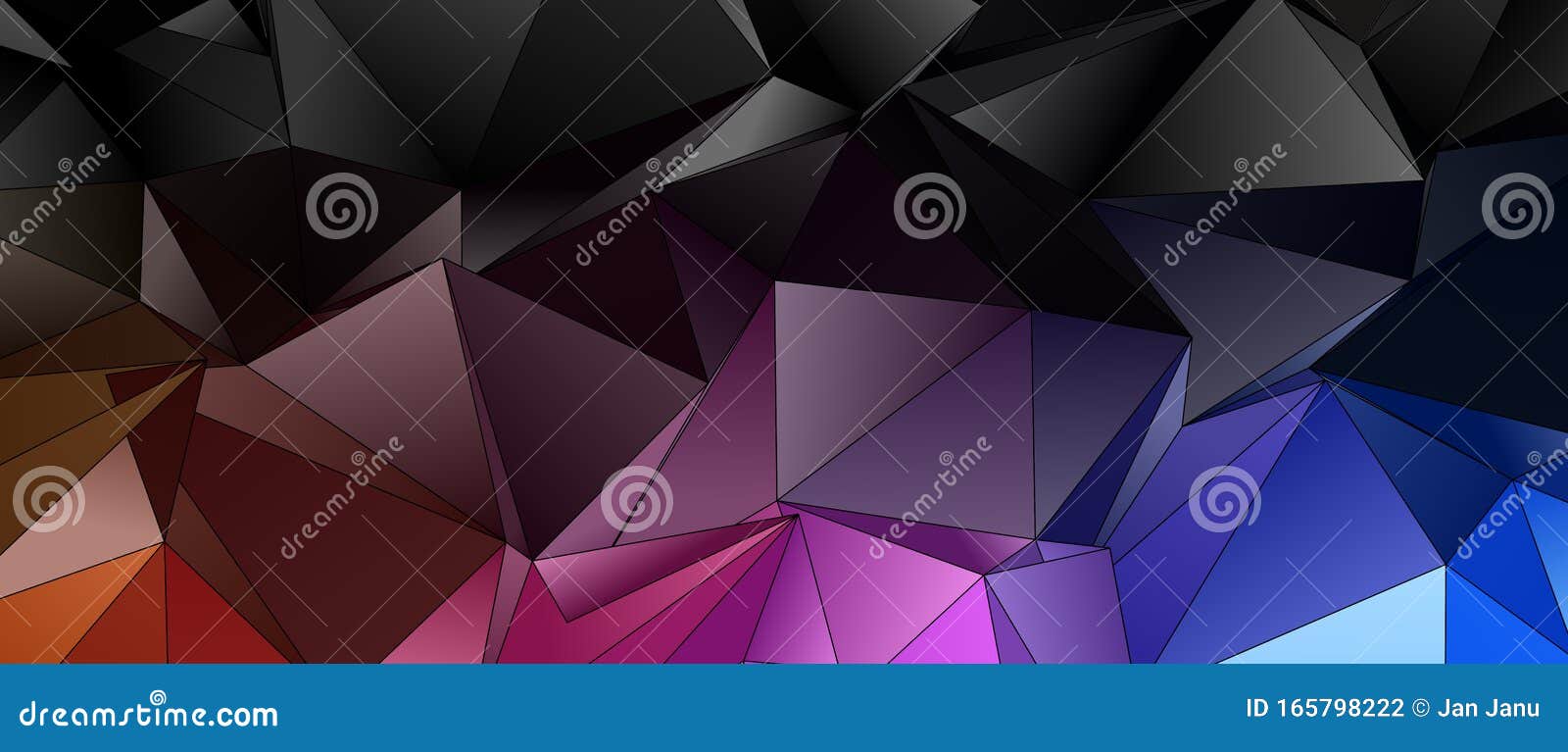 Polygonal Geometrical Texture, 3D Stock Illustration - Illustration of ...