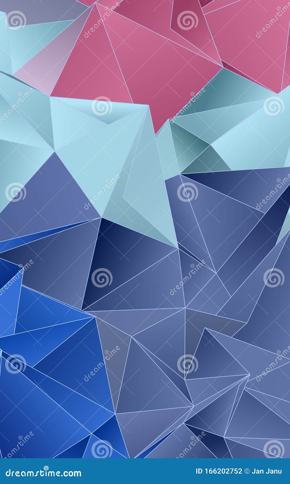 Polygonal Geometrical Texture, 3D Stock Illustration - Illustration of ...