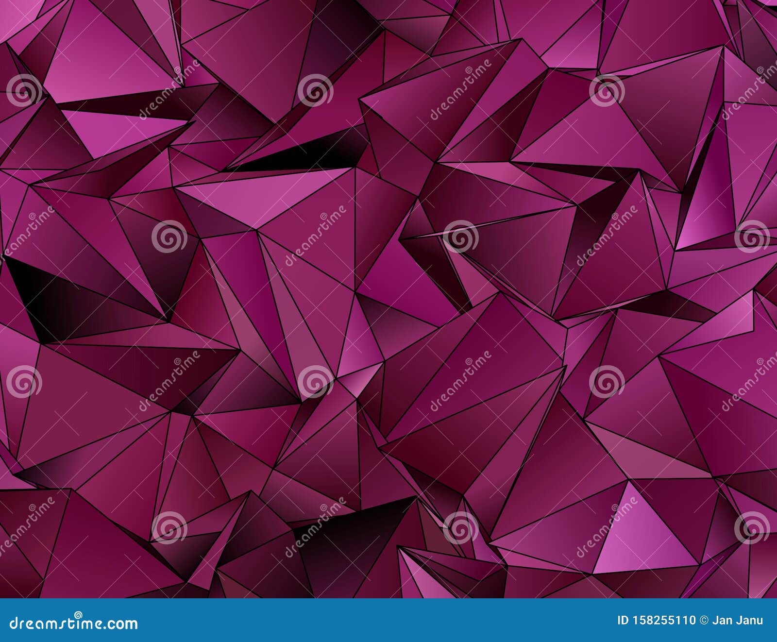 Polygonal Geometrical Texture, 3D Stock Photo - Image of abstract ...