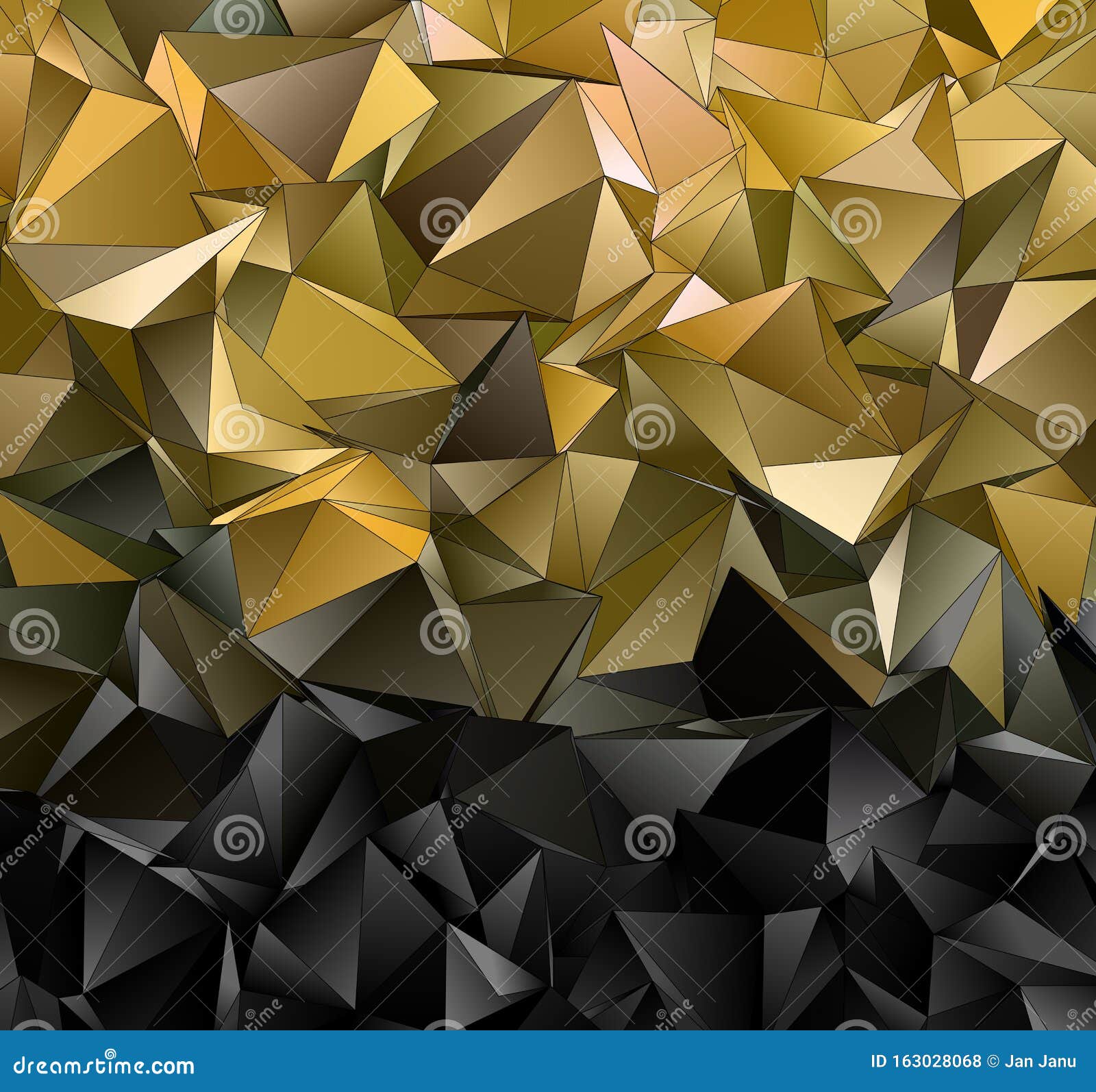 Polygonal Geometrical Texture, 3D Stock Illustration - Illustration of ...