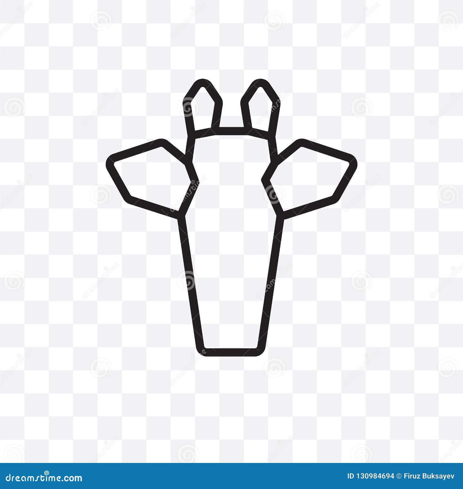 Giraffe Linear Icon. Modern Outline Giraffe Logo Concept On Whit ...