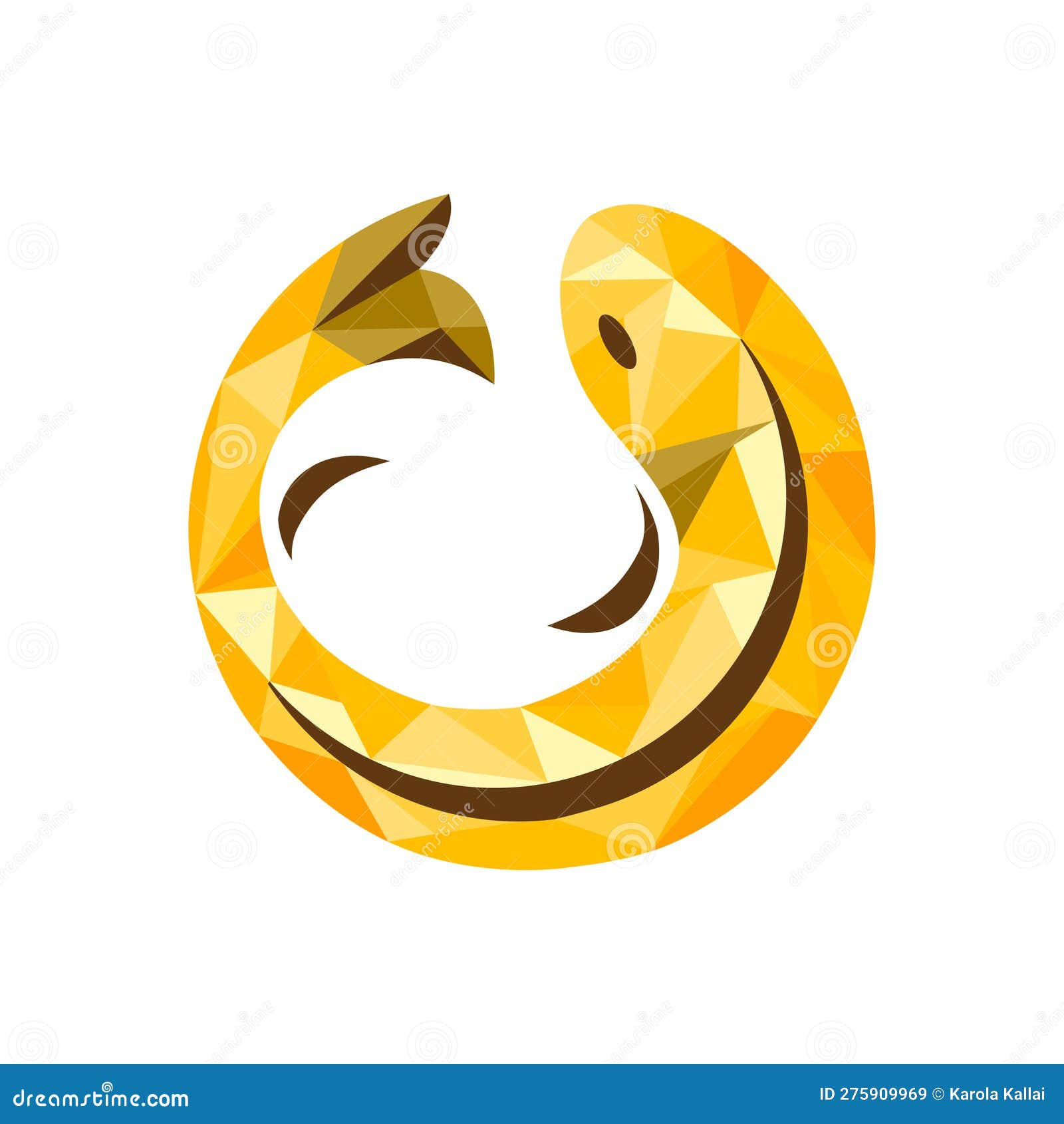 Goldfish - Vector Contour Illustration | CartoonDealer.com #280361600