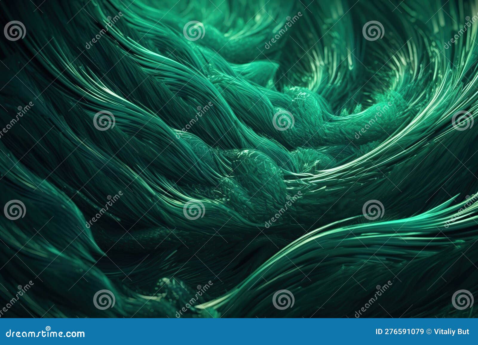 Polygonal Green Abstraction Mountains with Spiky Connection Structure ...