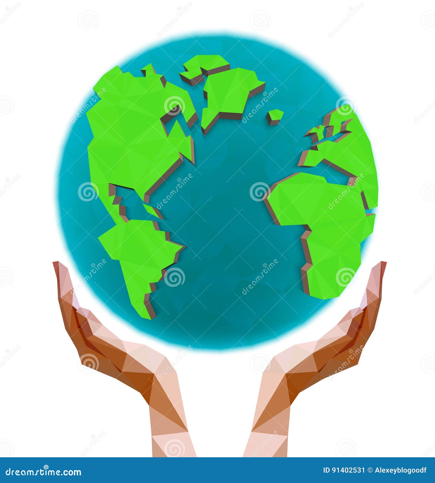 Polygon Globe Icon Vector Illustration | CartoonDealer.com #50006624