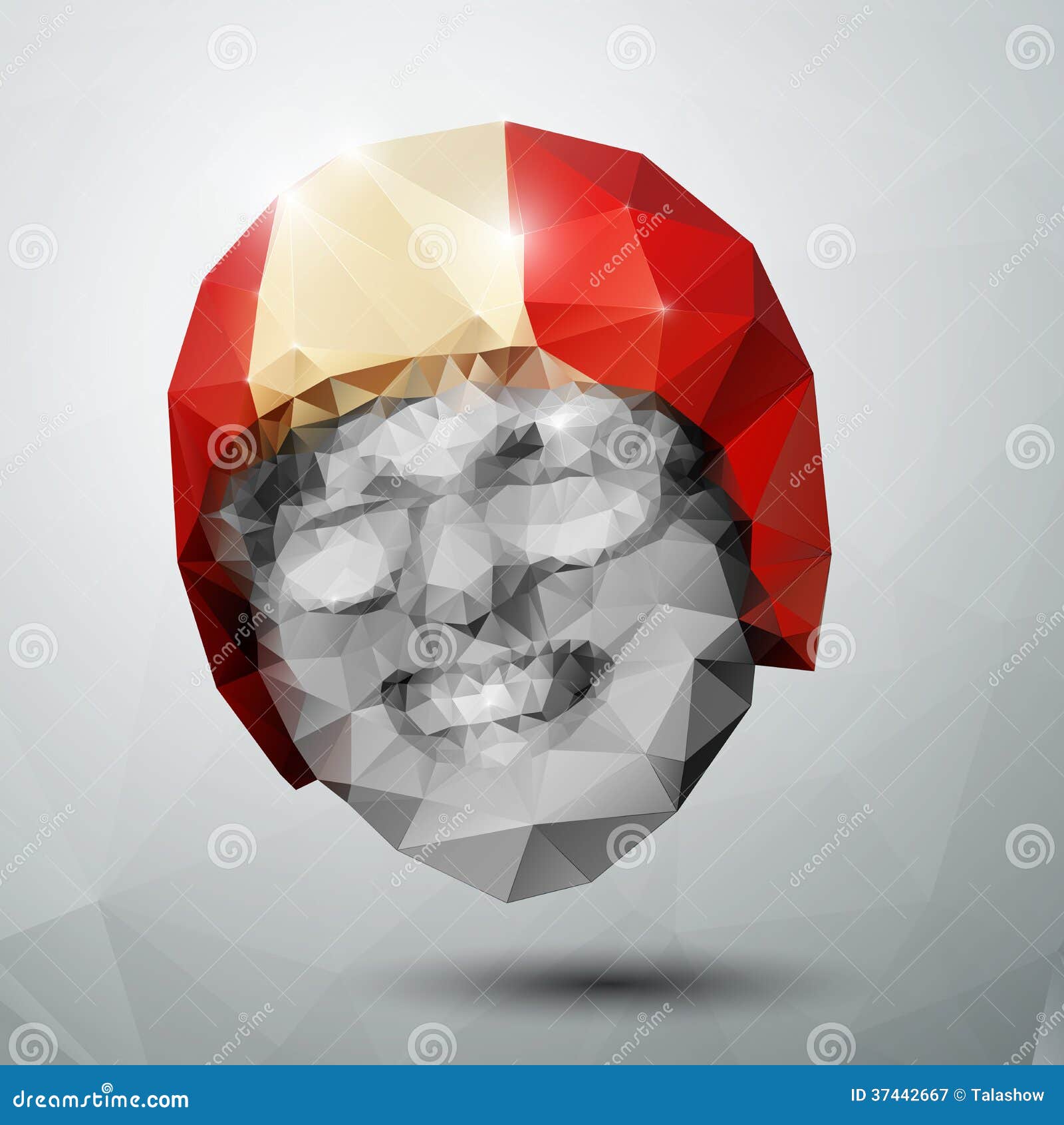 Polygonal head stock vector. Illustration of design, fashion - 37442667