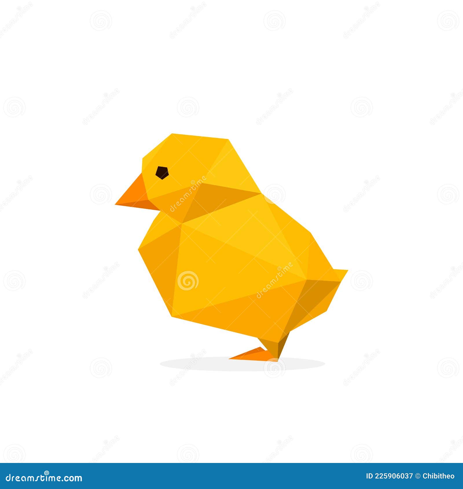 Polygonal Image of Chicks. Logo Vector Illustration Stock Vector ...