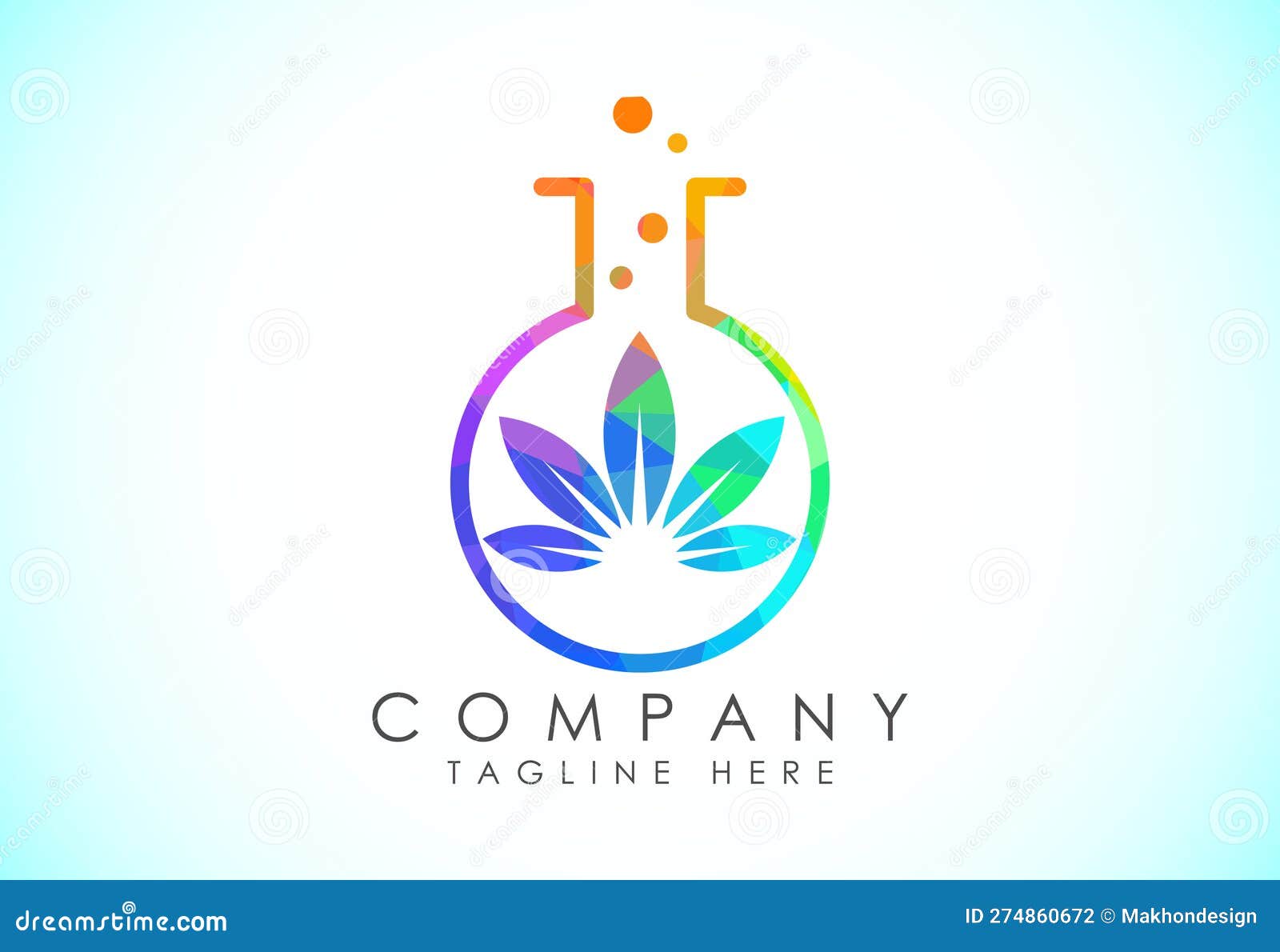 Polygonal Lab Logo Design Vector Template, Low Poly Lab Logo Science ...