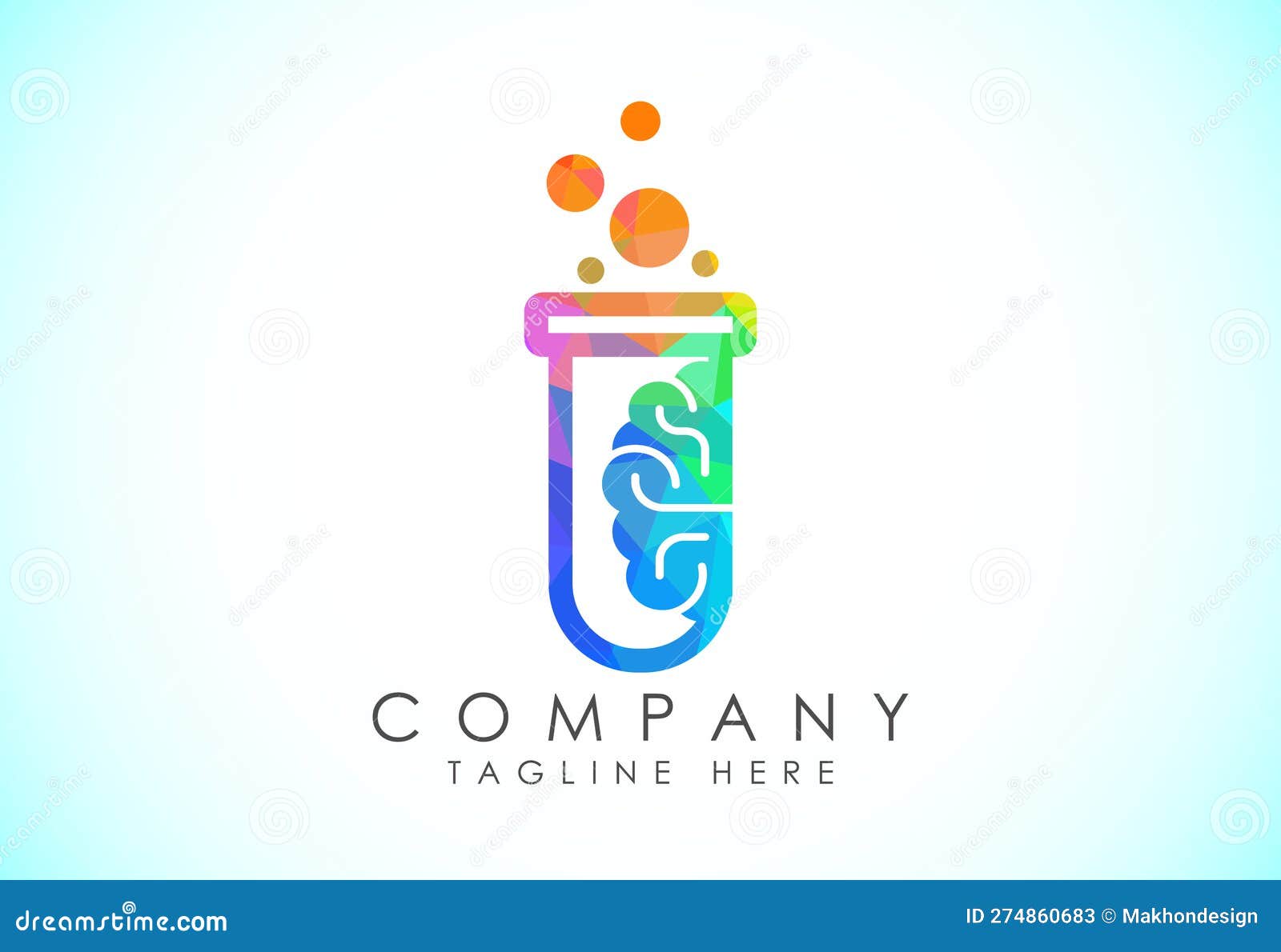 Polygonal Lab Logo Design Vector Template, Low Poly Lab Logo Science ...