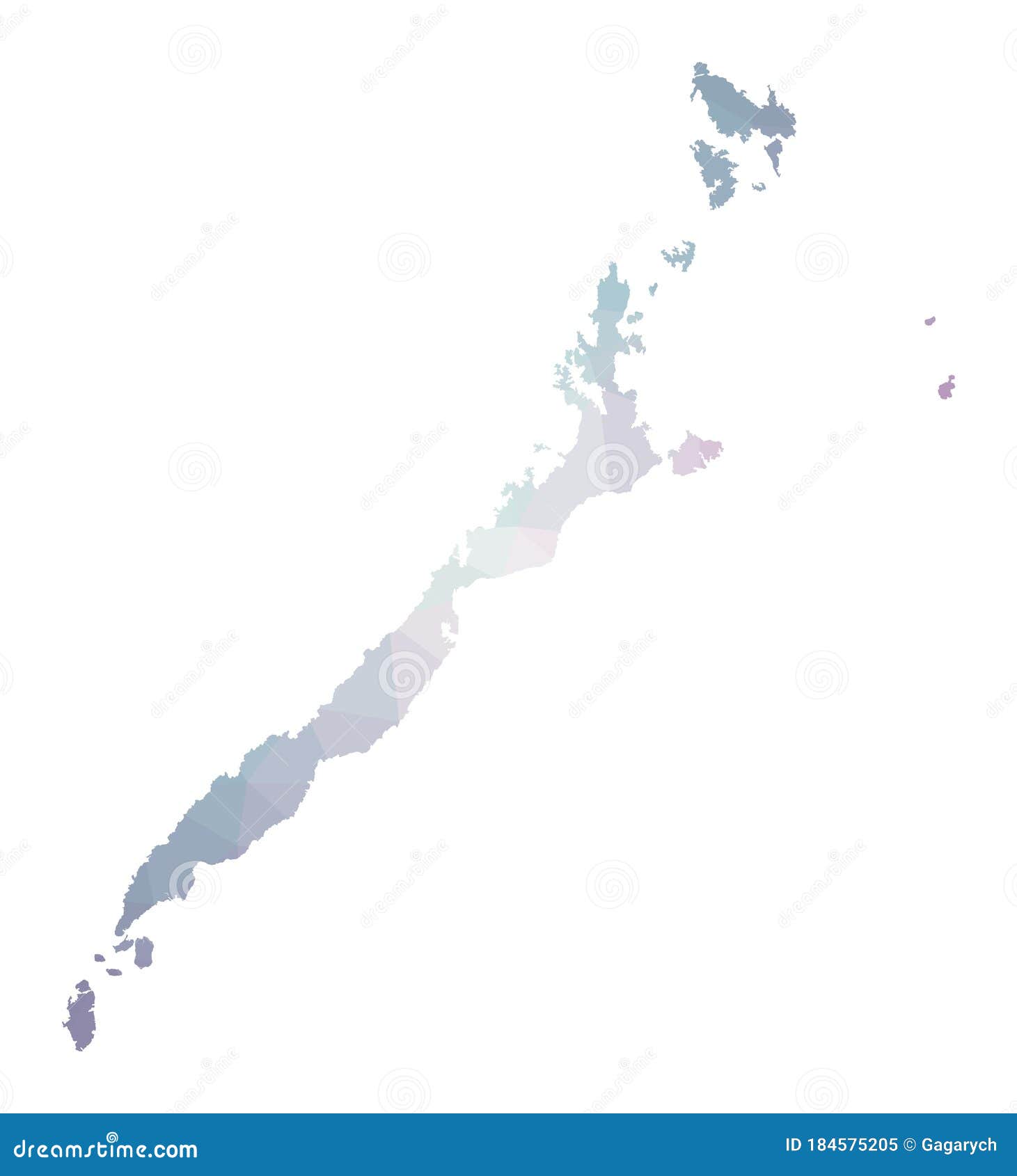 Polygonal map of Palawan. stock vector. Illustration of banner - 184575205