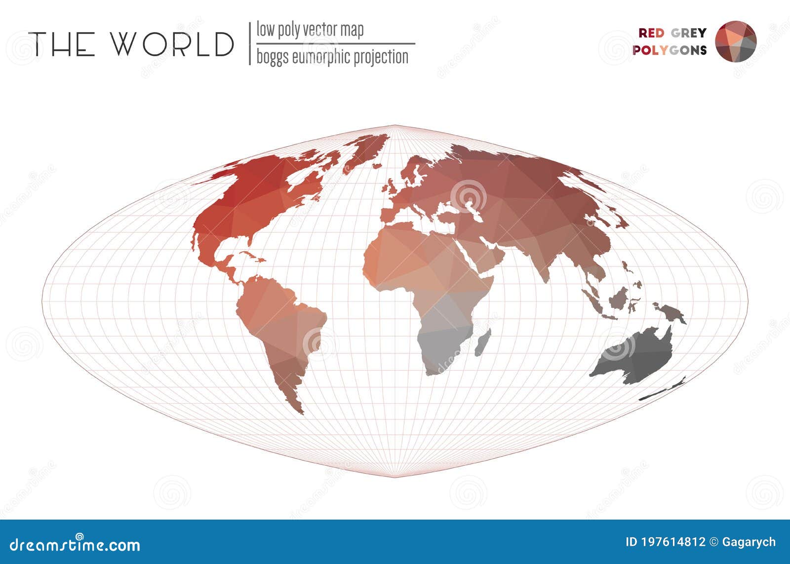 Polygonal Map of the World. Stock Vector - Illustration of earth ...