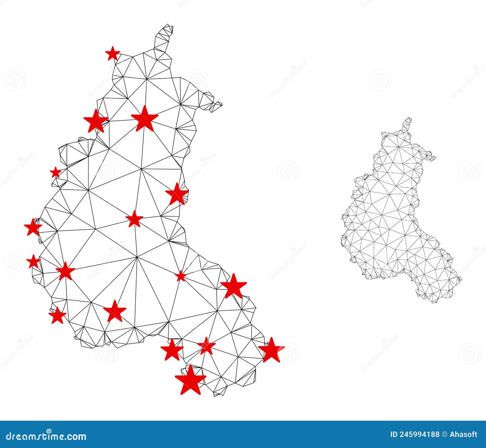 Polygonal Carcass Mesh Vector Champagne Province Map with Stars Stock ... Polygonal Carcass Mesh Vector Champagne Province Map with Stars Stock ...