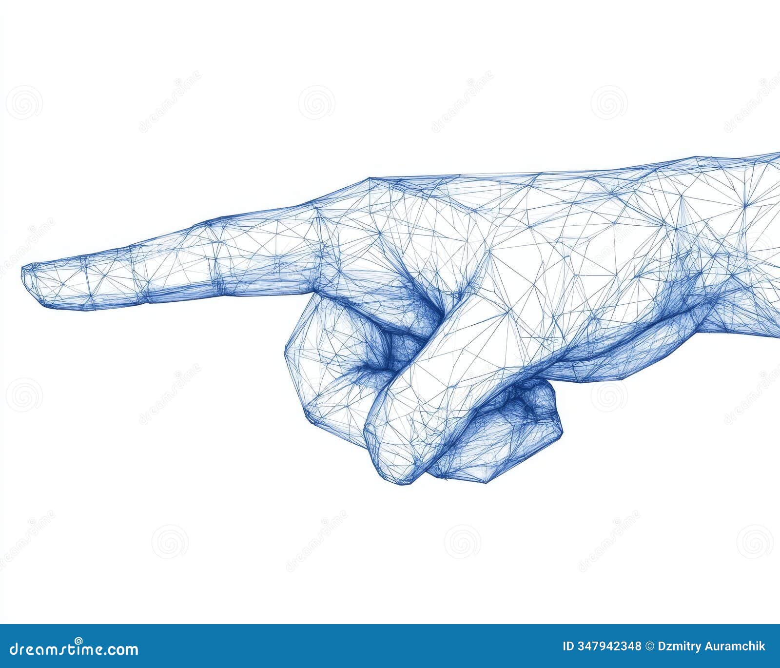 The Polygonal Mesh of a Human Hand, Depicted in White, is an ...