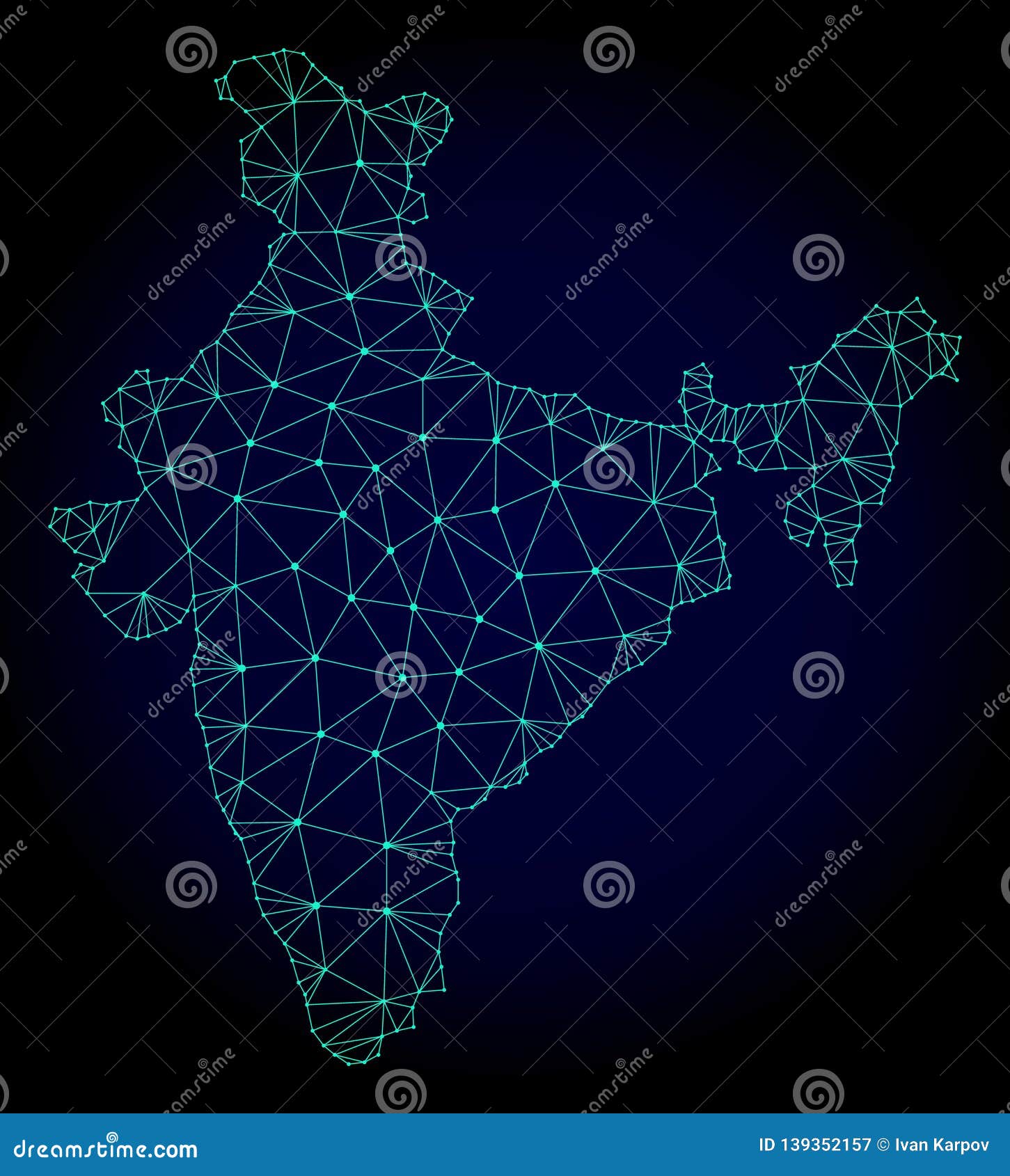 India Map, Wire Drawing, Metal Vector Illustration | CartoonDealer.com ...