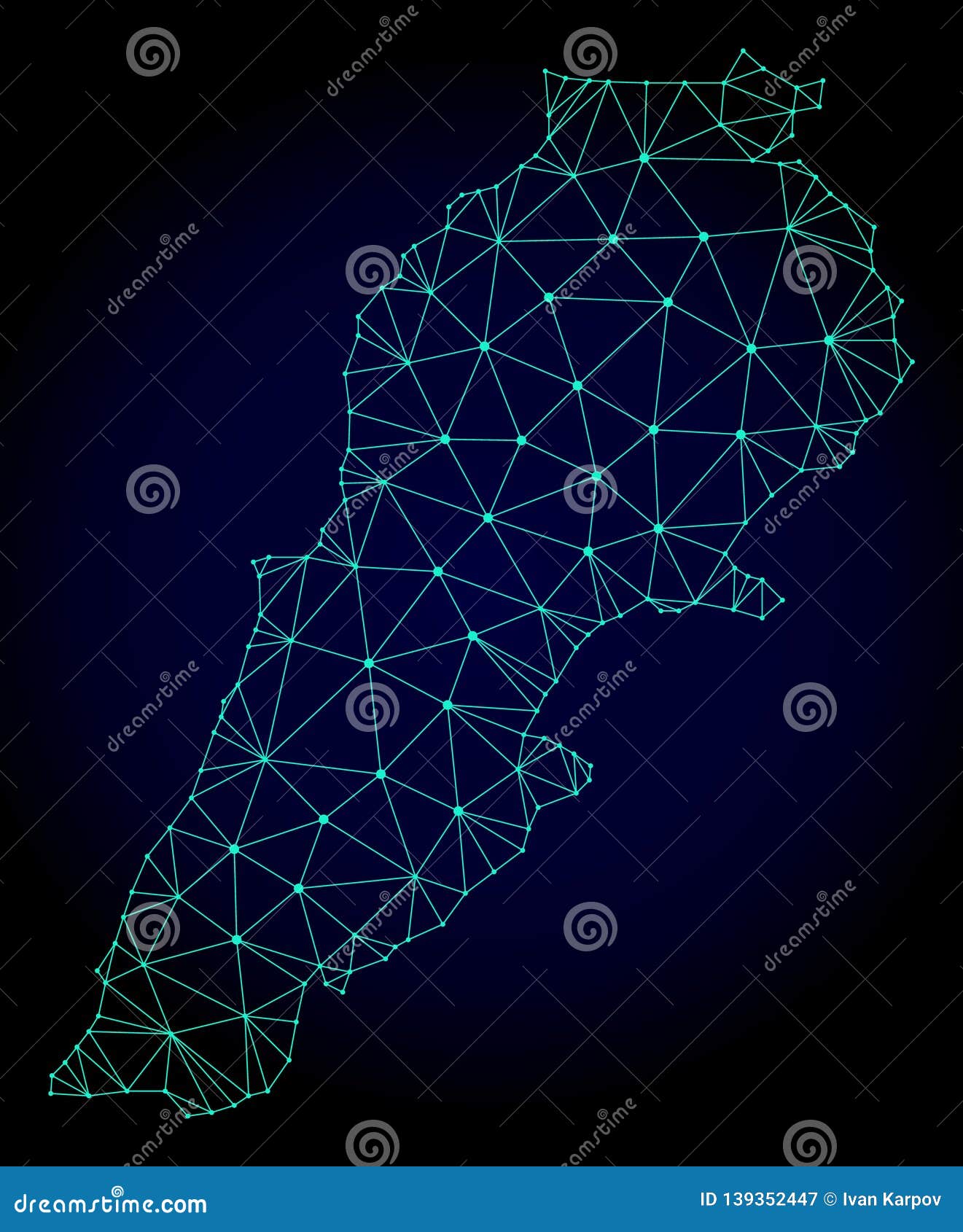 Lebanon Map - Cdr Format Vector Illustration | CartoonDealer.com #95967276