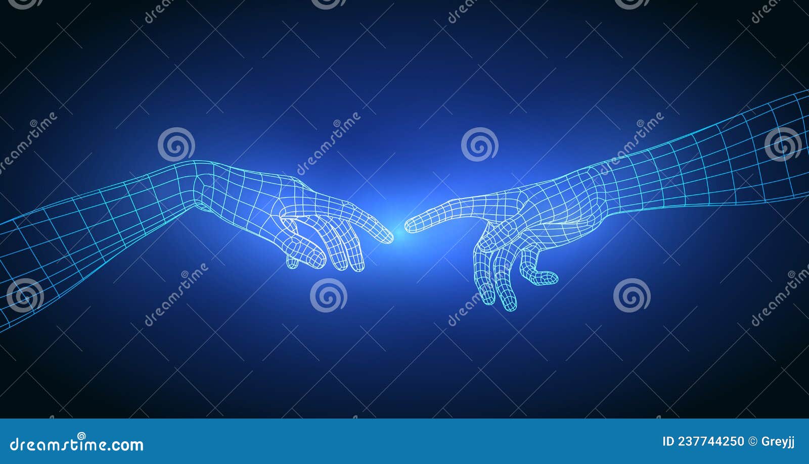 Two Hands Touching Moments, Network Connections, Sense Of Technology ...