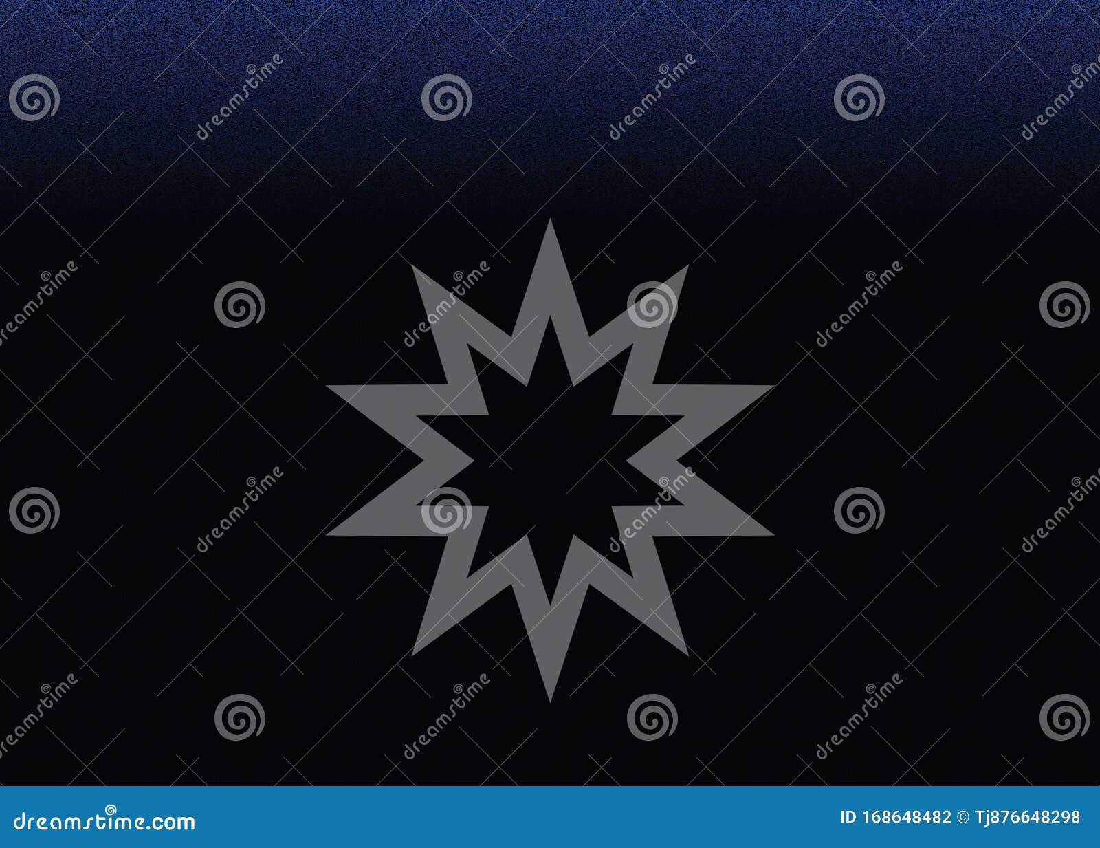 Polygonal Multiple Star Illustration. White Polygonal Multiple Star ...