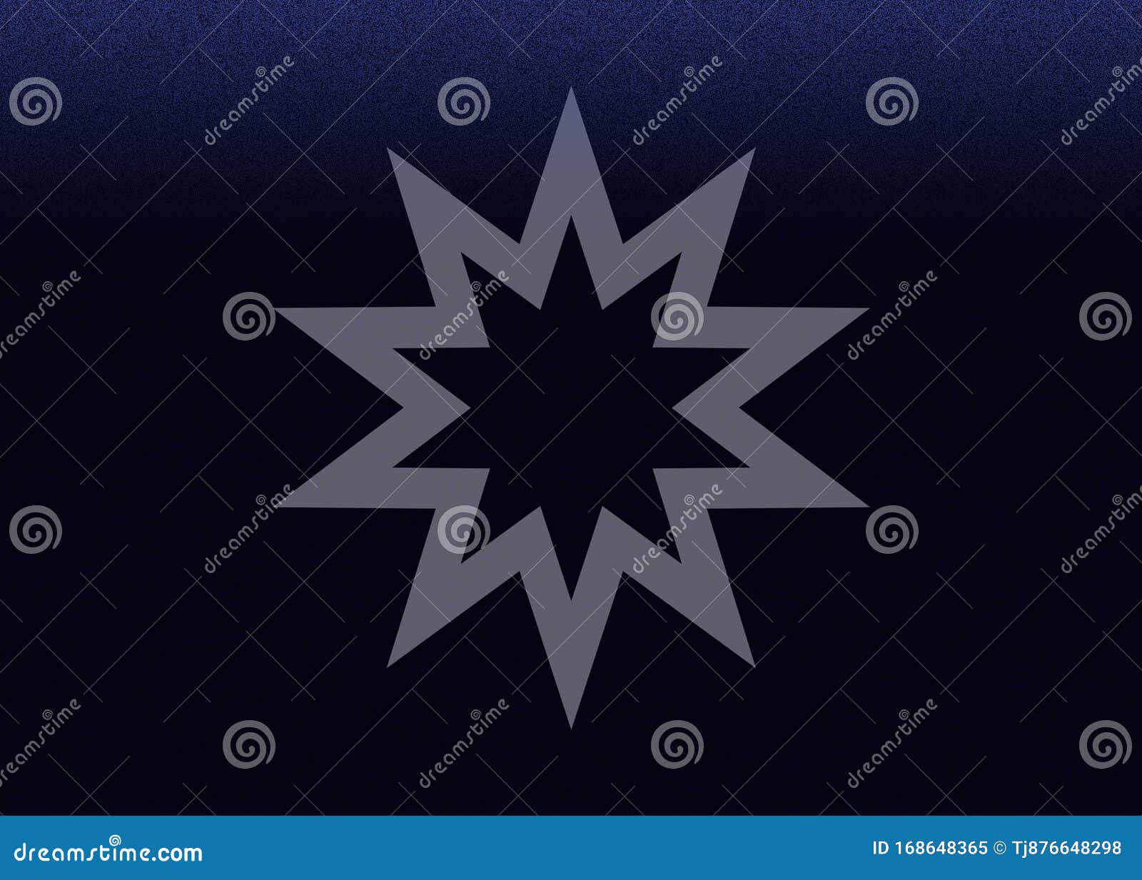 Polygonal Multiple Star Illustration. White Polygonal Multiple Star ...