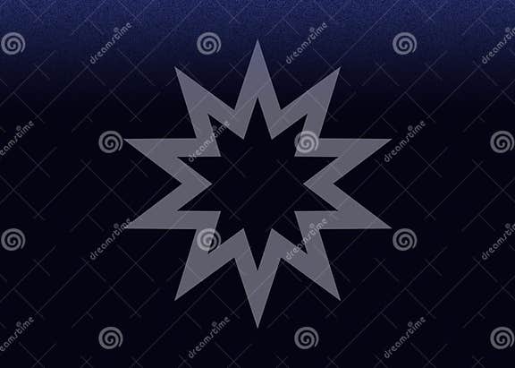 Polygonal Multiple Star Illustration. White Polygonal Multiple Star ...