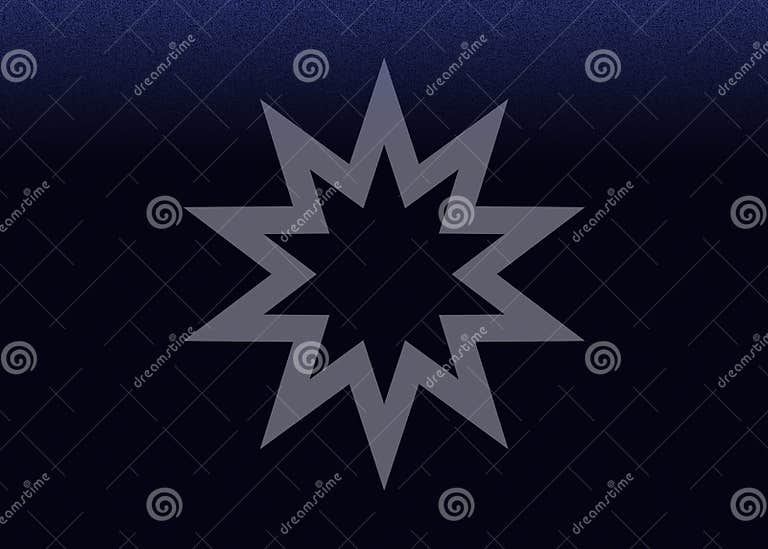 Polygonal Multiple Star Illustration. White Polygonal Multiple Star ...