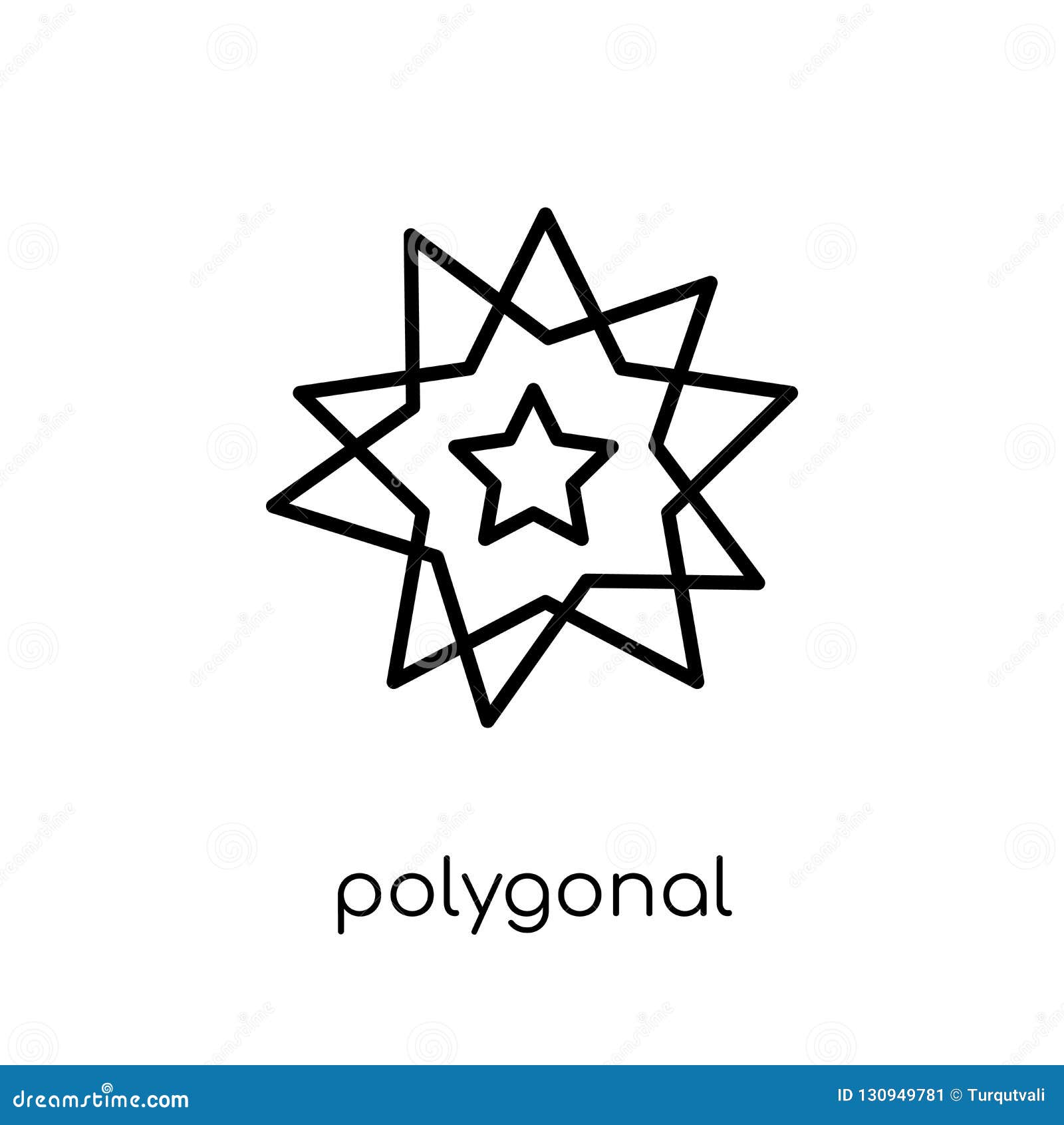 Polygonal Multiple Stars Icon from Geometry Collection. Stock Vector ...