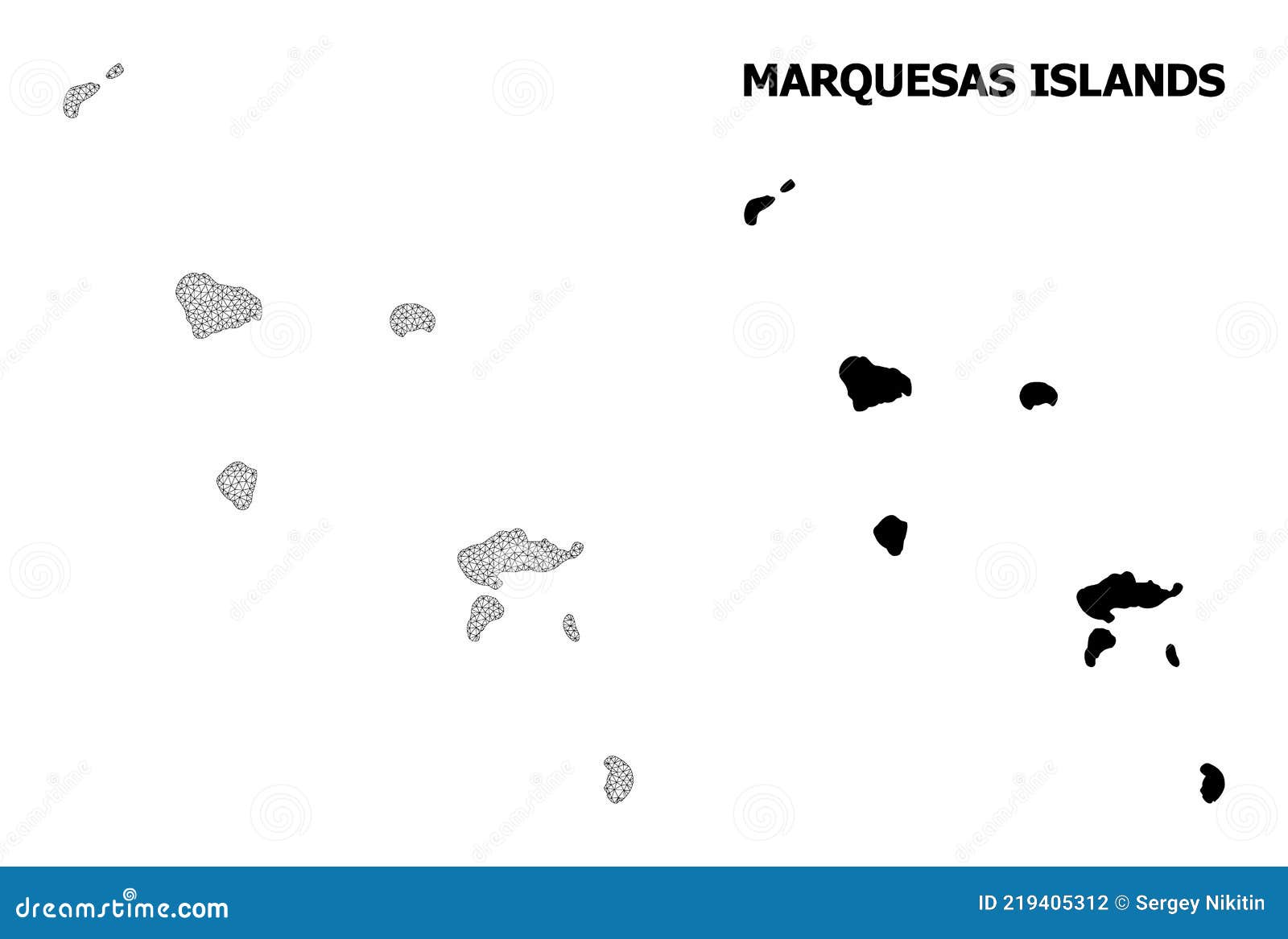 Carcass Map Of Marquesas Islands Royalty-Free Stock Photo ...